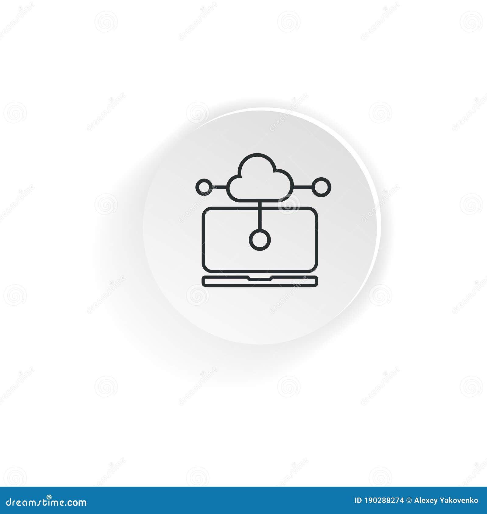 Intranet Vector Icon Isolated On White Background. Outline, Thin Line ...