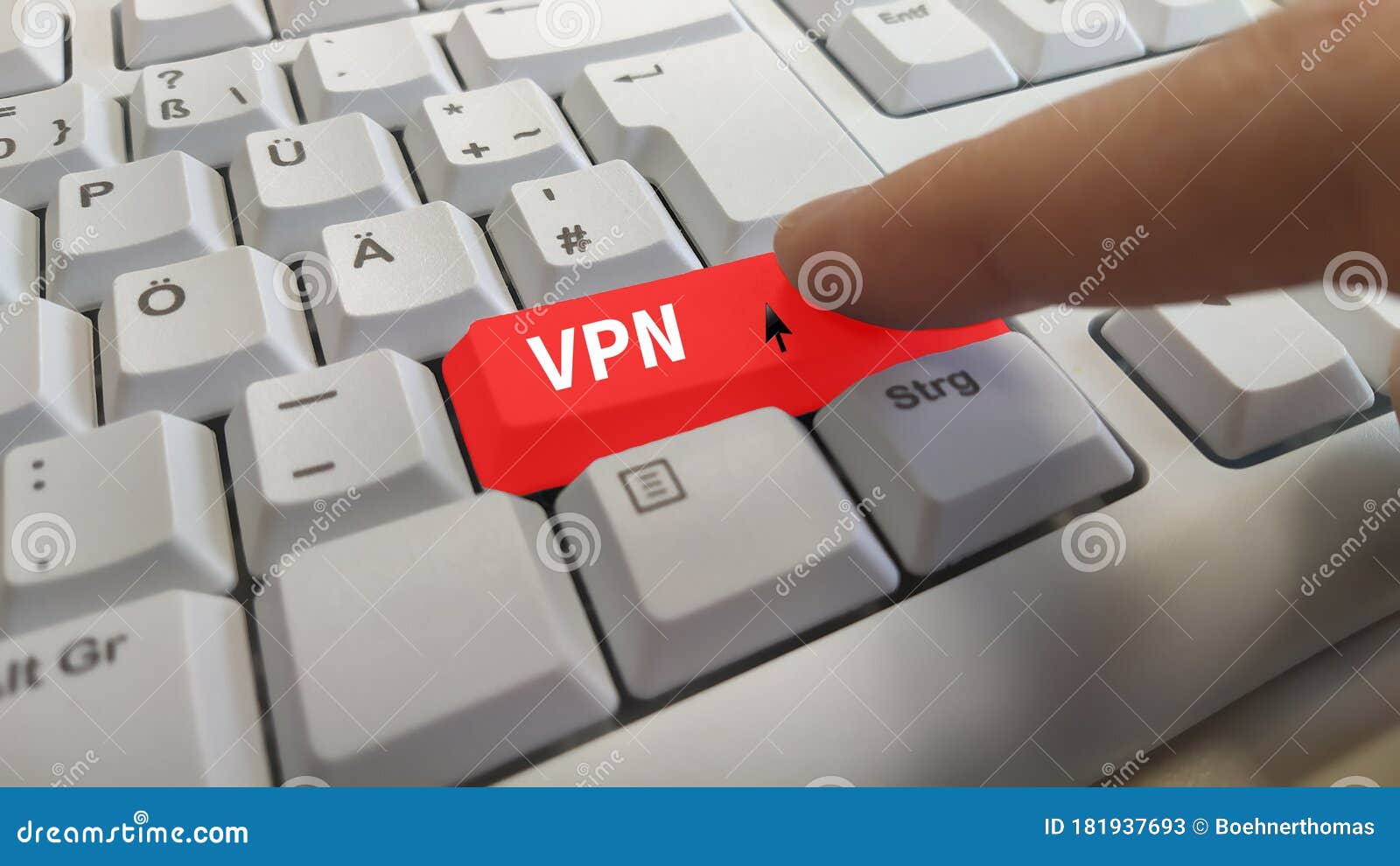 VPN on Red Button of a Keyboard Stock Image - Image of fingerprint ...