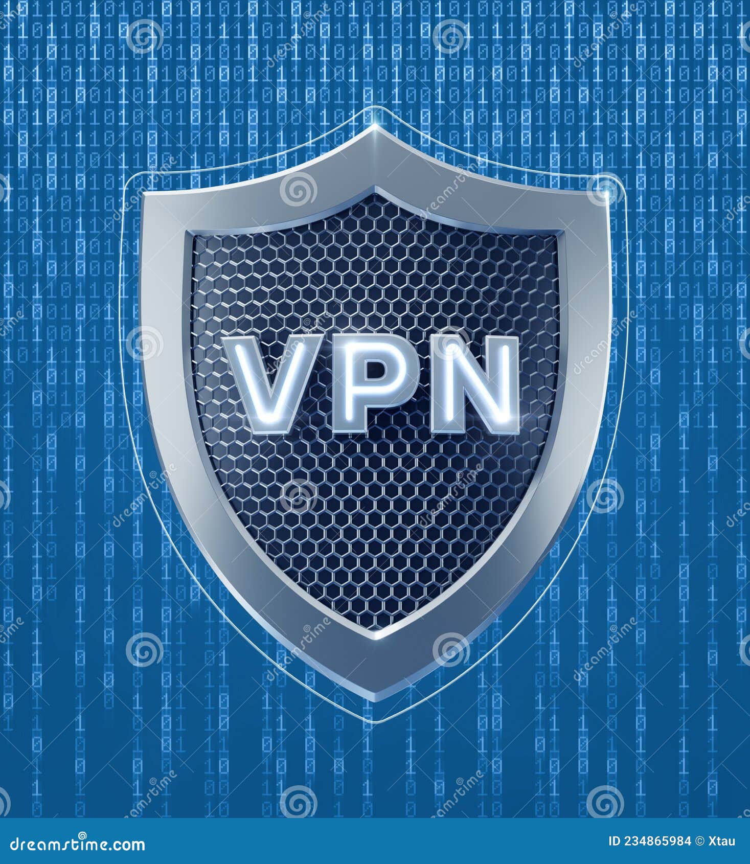 VPN Security stock illustration. Illustration of blue - 234865984