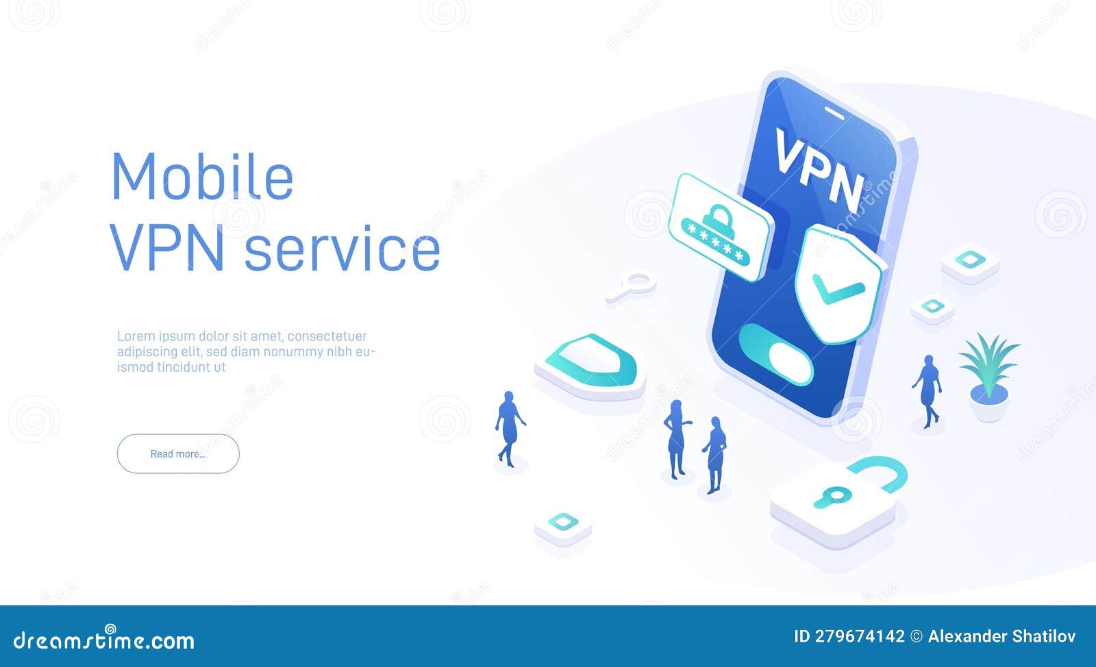 Vpn Service Concept. Secure Internet Surfing Software for Virtual ...