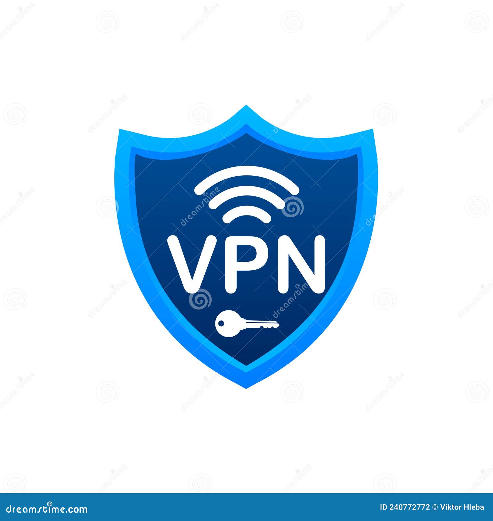 VPN Shield Concept. Vector Illustration Icon Stock Vector ...