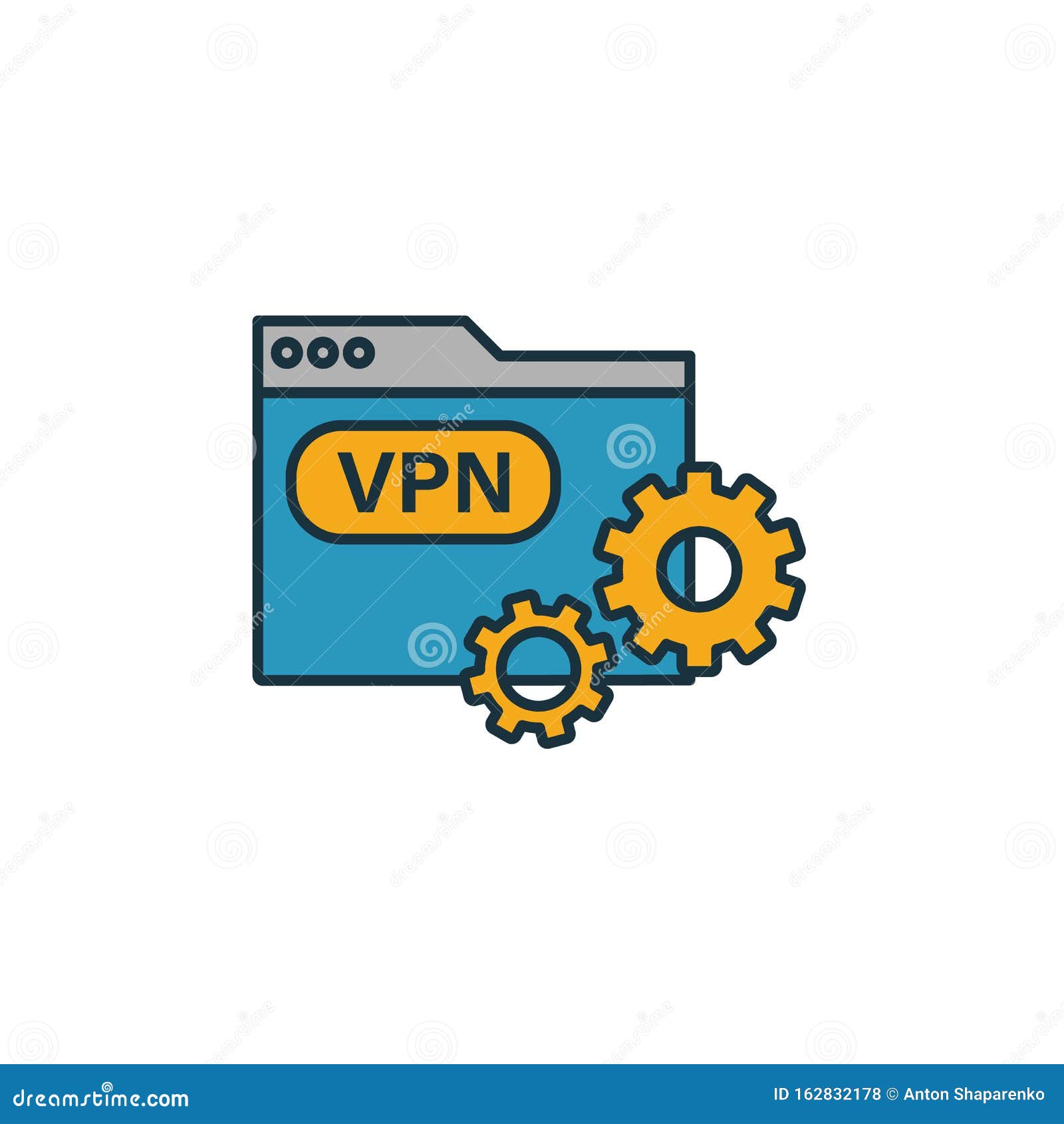 Vpn Software Icon. Simple Element from Icons Collection Stock ...