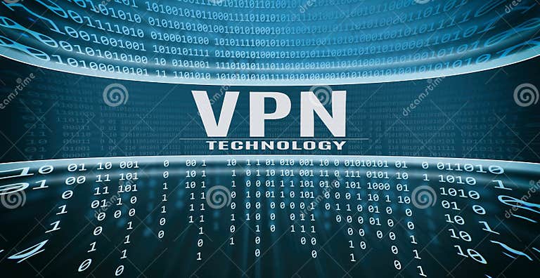 VPN technology concept stock illustration. Illustration of computer ...