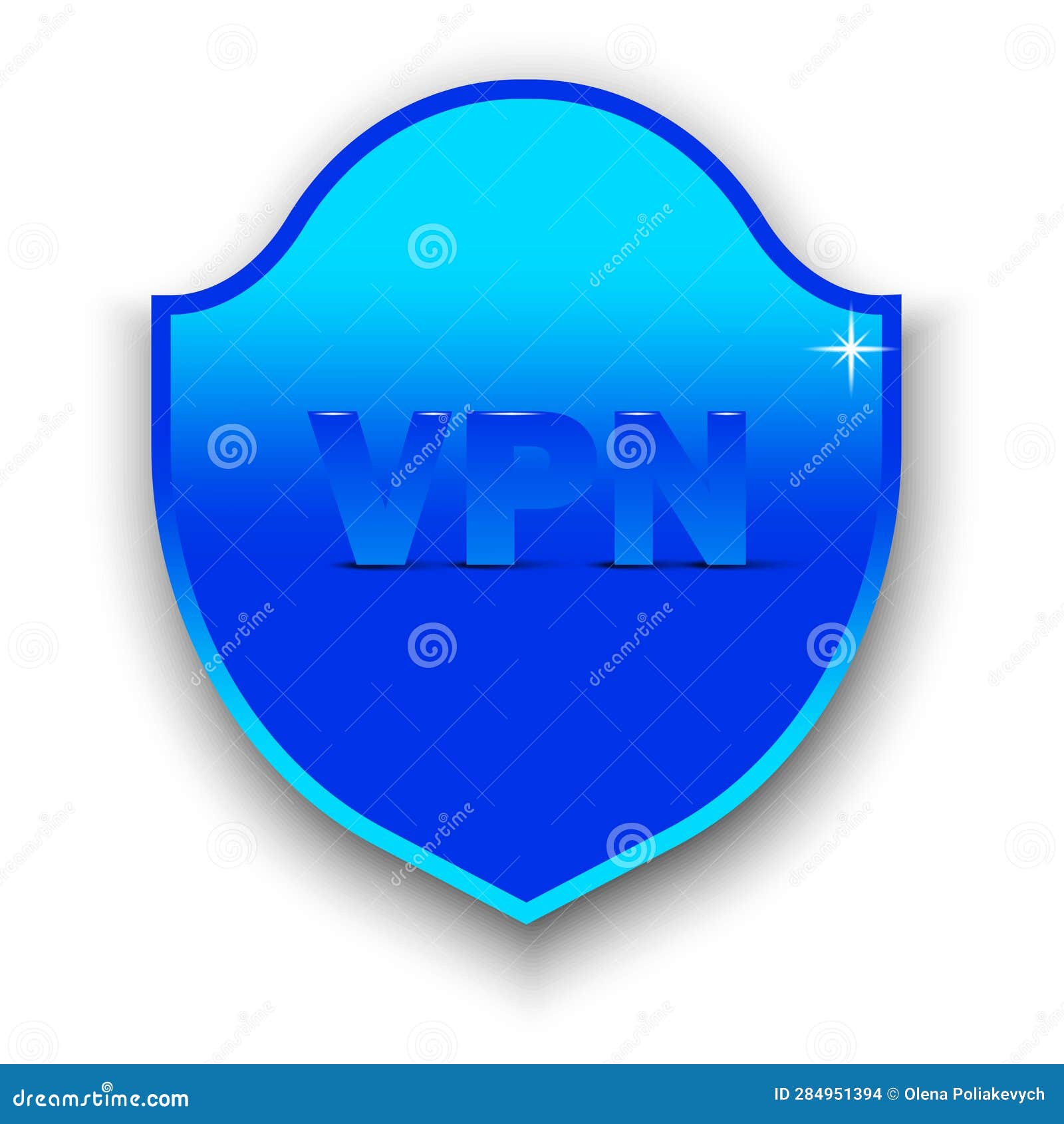 VPN Virtual Private Network Connectivity. Blue VPN Shield. Internet ...