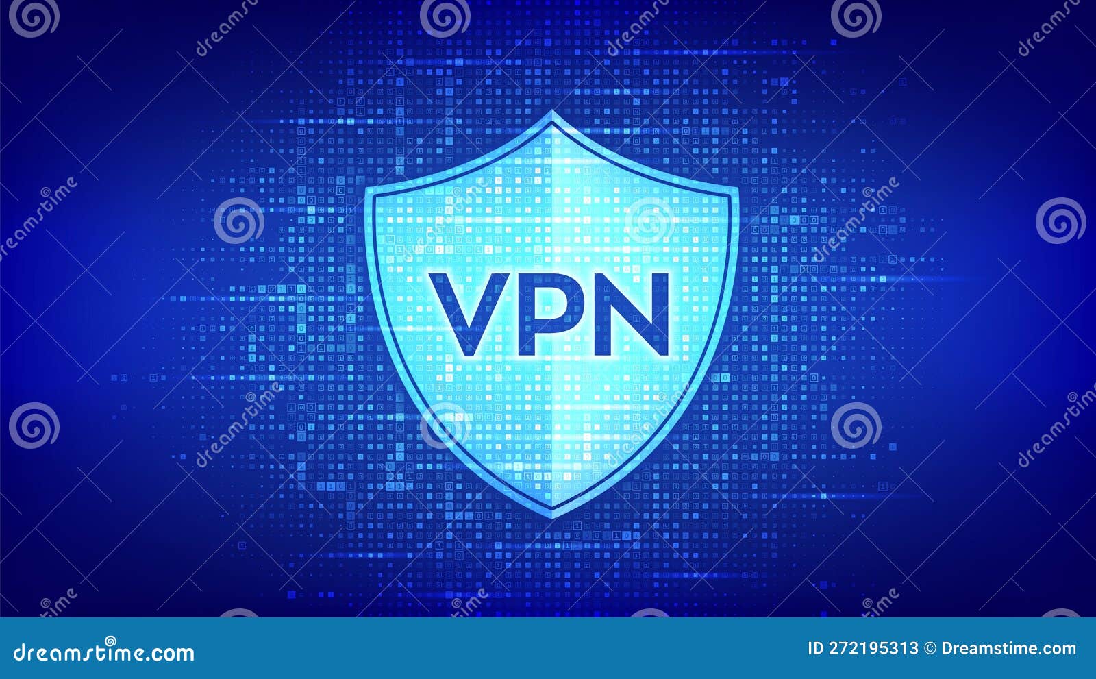 Vpn Virtual Private Network Icon Made With Binary Code Data
