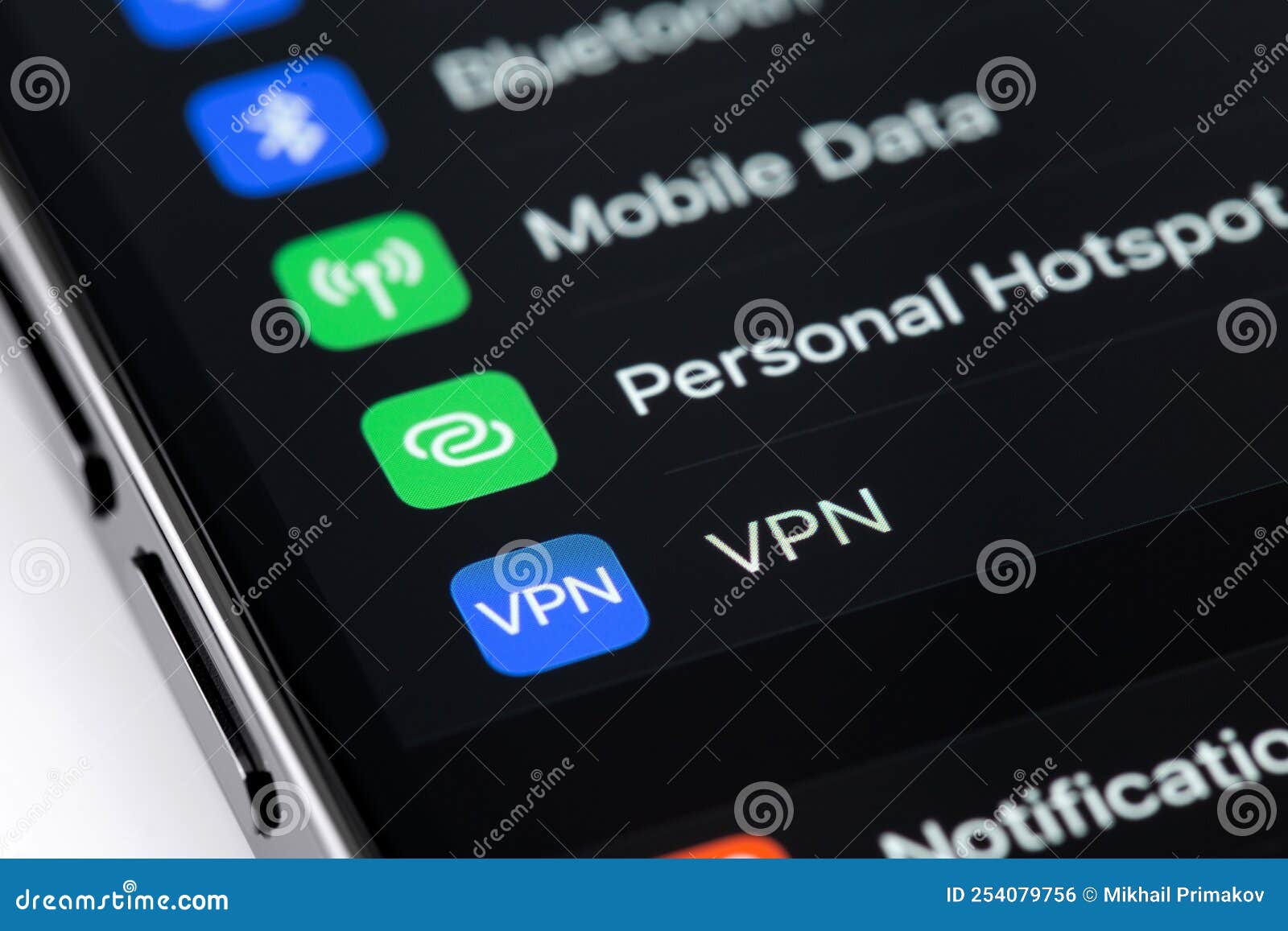 VPN Virtual Private Network Icon on Screen Editorial Photo - Image of ...