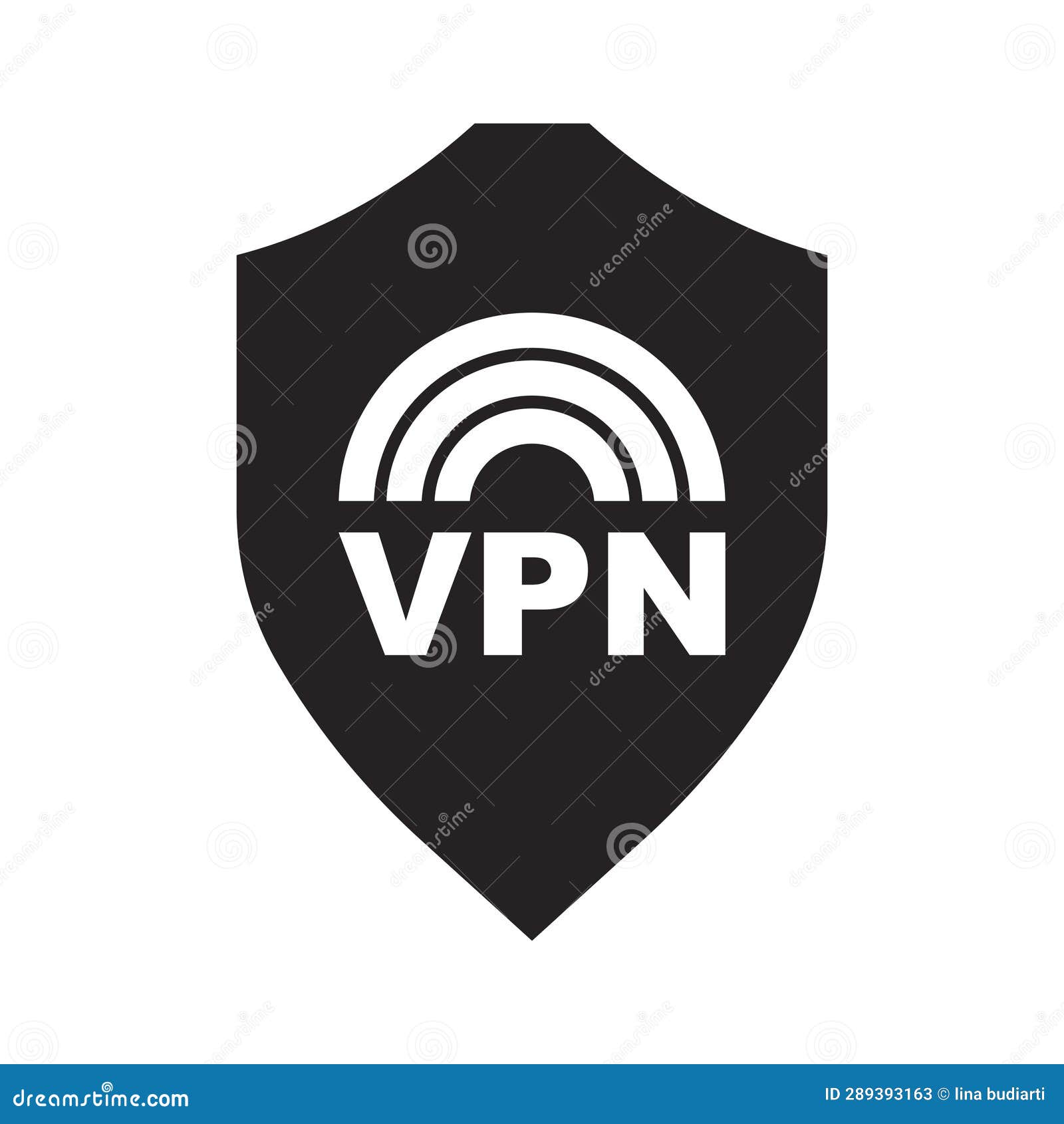 VPN or Virtual Private Network Icon Stock Illustration - Illustration ...