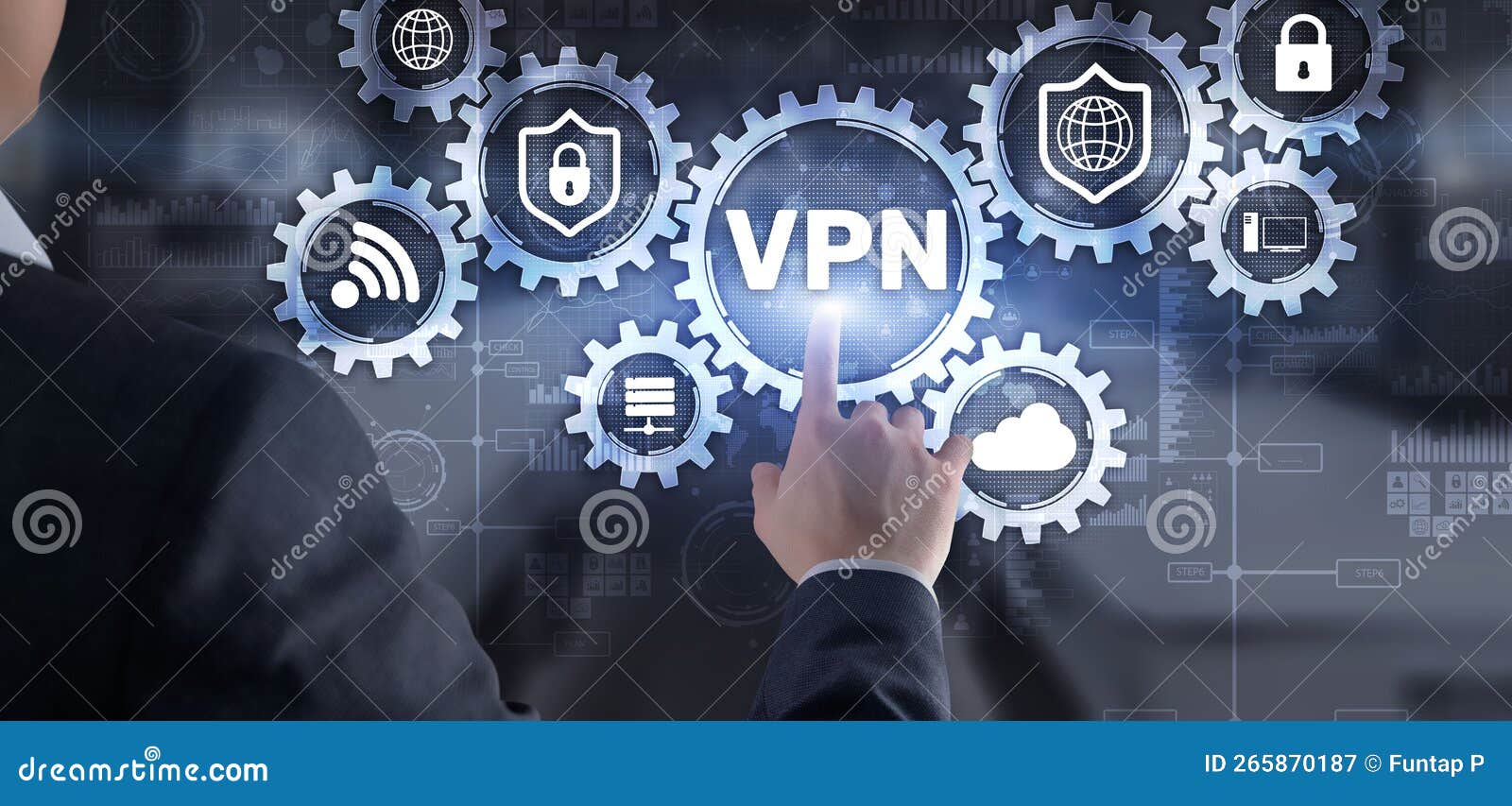 VPN Virtual Private Network Proxy and Ssl Concept Stock Image - Image ...