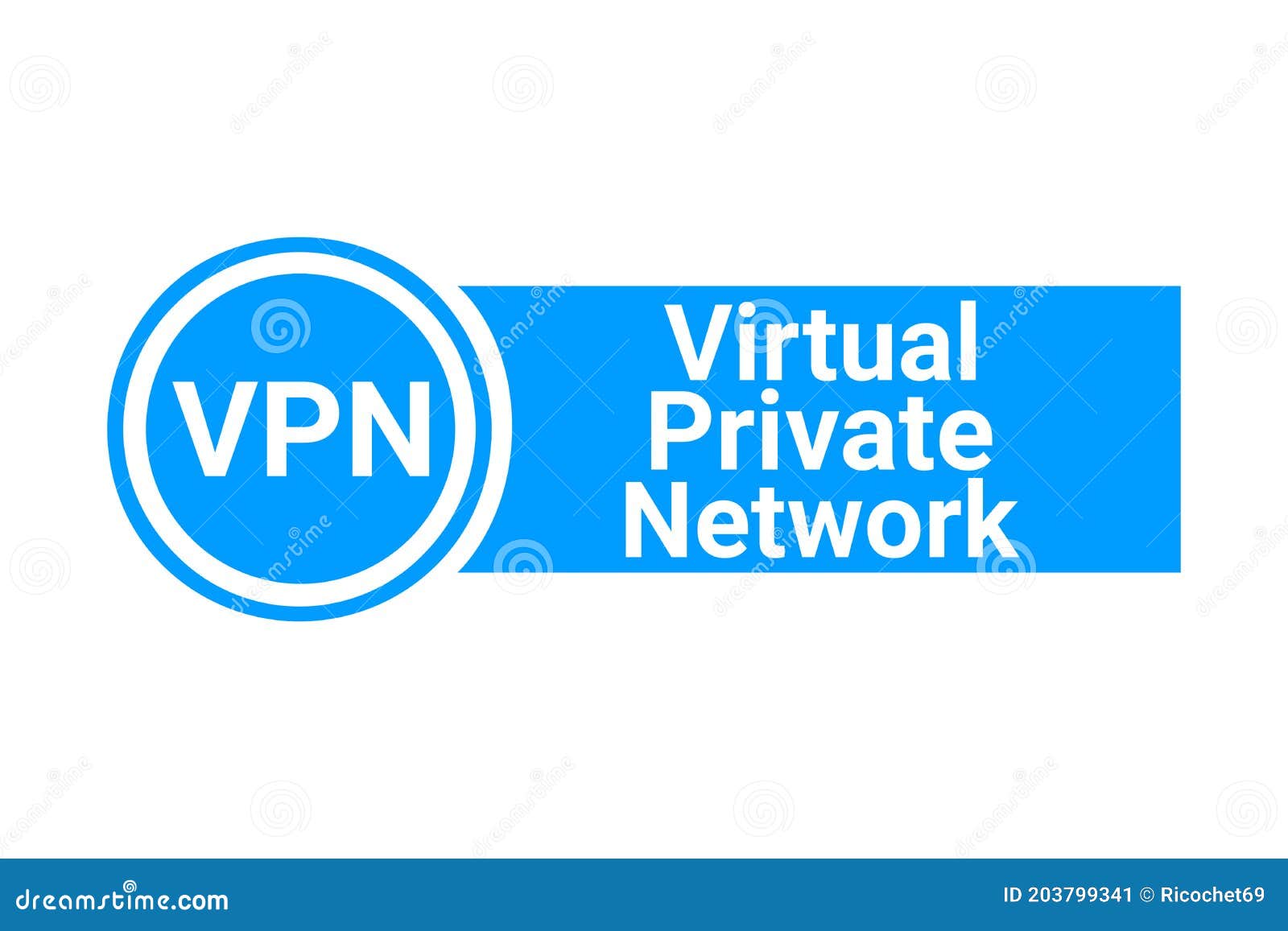 VPN, Virtual Private Network Symbol Stock Illustration - Illustration ...