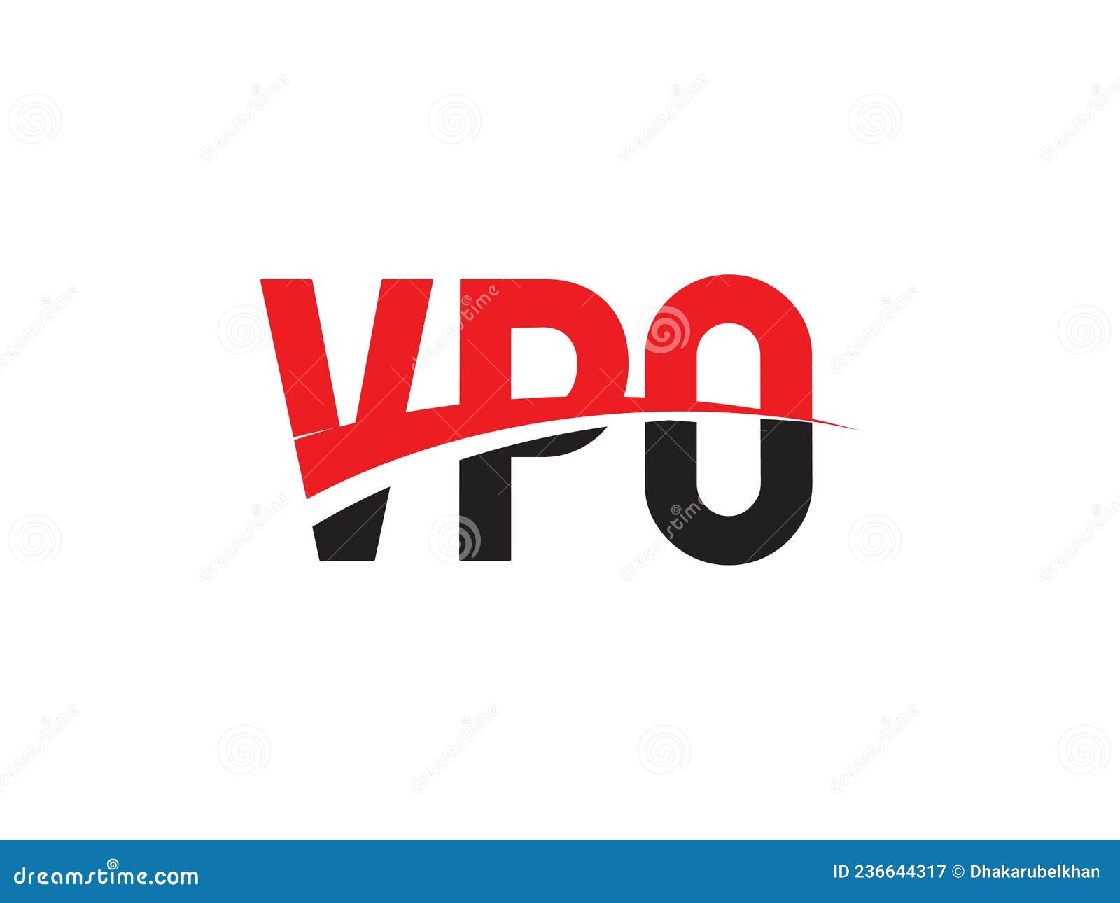 VPO Letter Initial Logo Design Vector Illustration Stock Vector ...