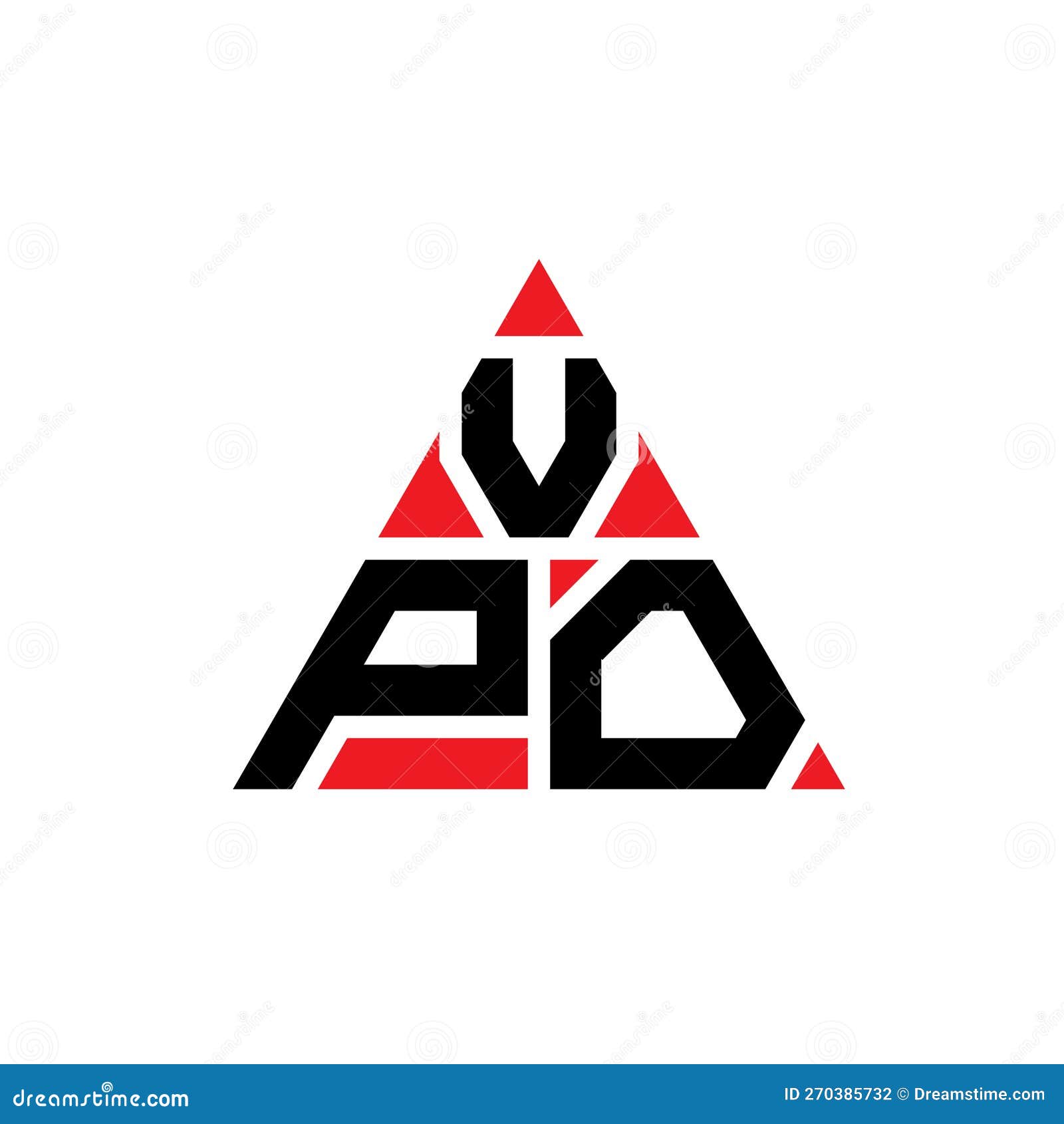 VPO Triangle Letter Logo Design with Triangle Shape. VPO Triangle Logo ...