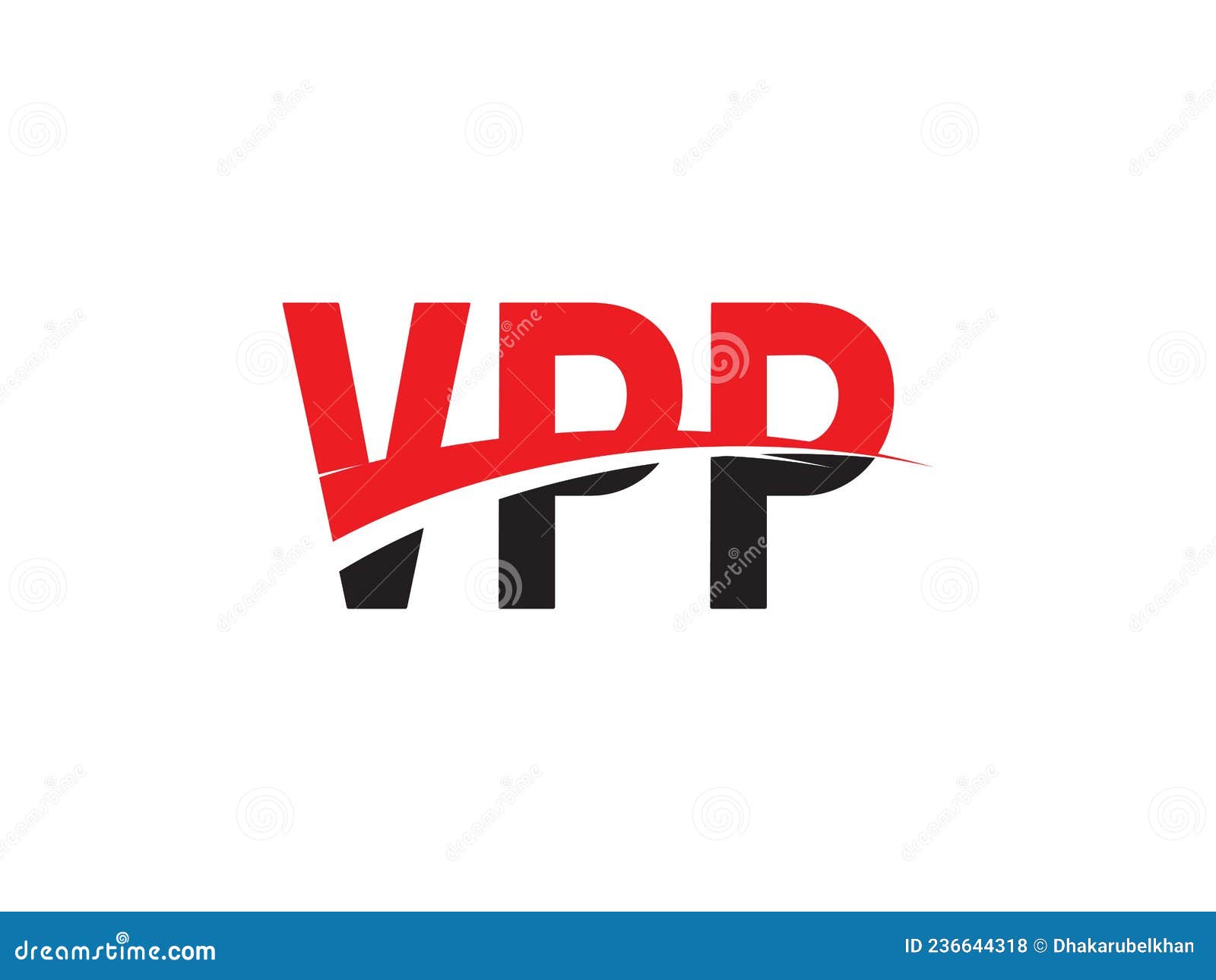 VPP Letter Initial Logo Design Vector Illustration Stock Vector ...