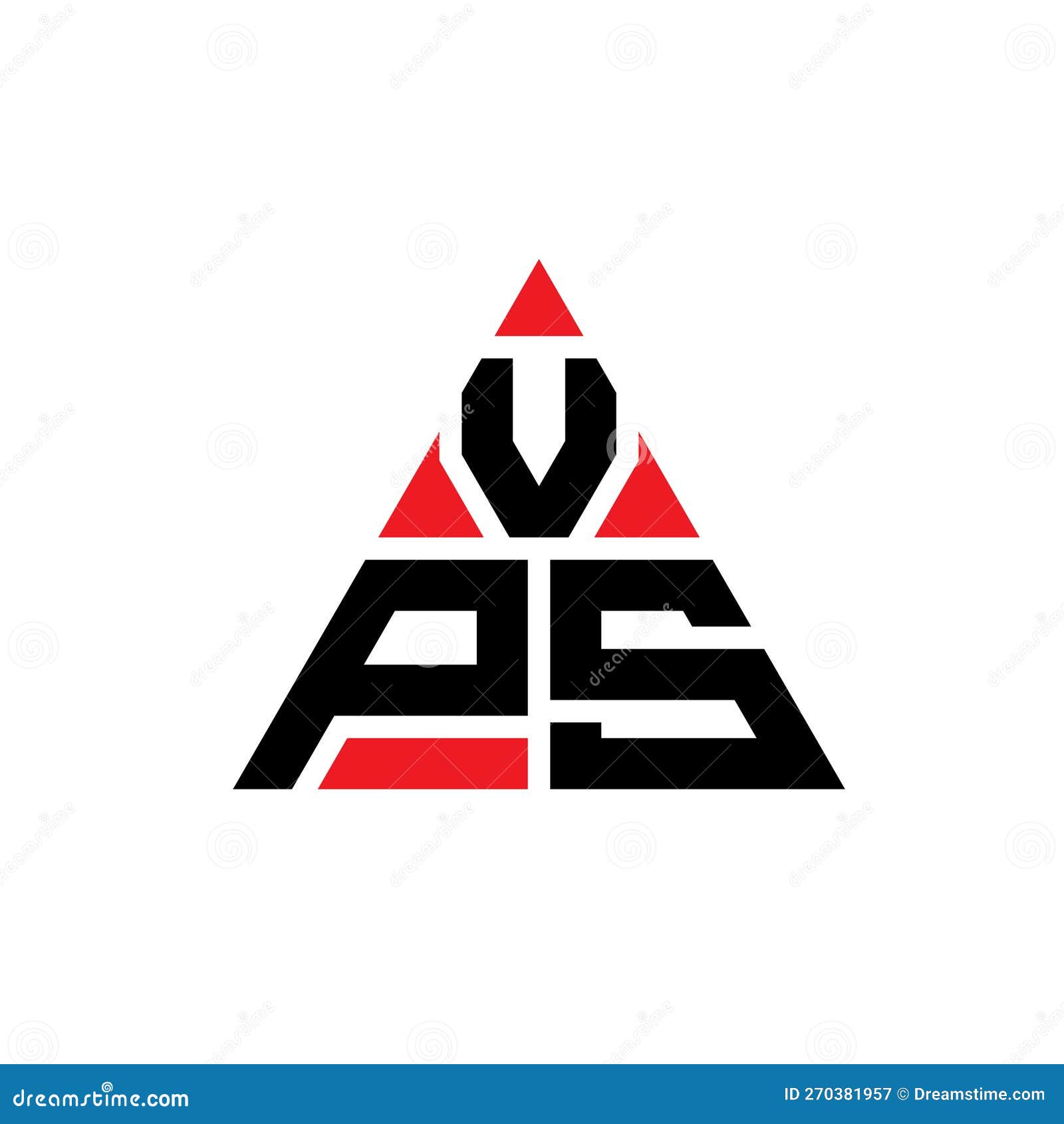 VPS Triangle Letter Logo Design with Triangle Shape. VPS Triangle Logo ...