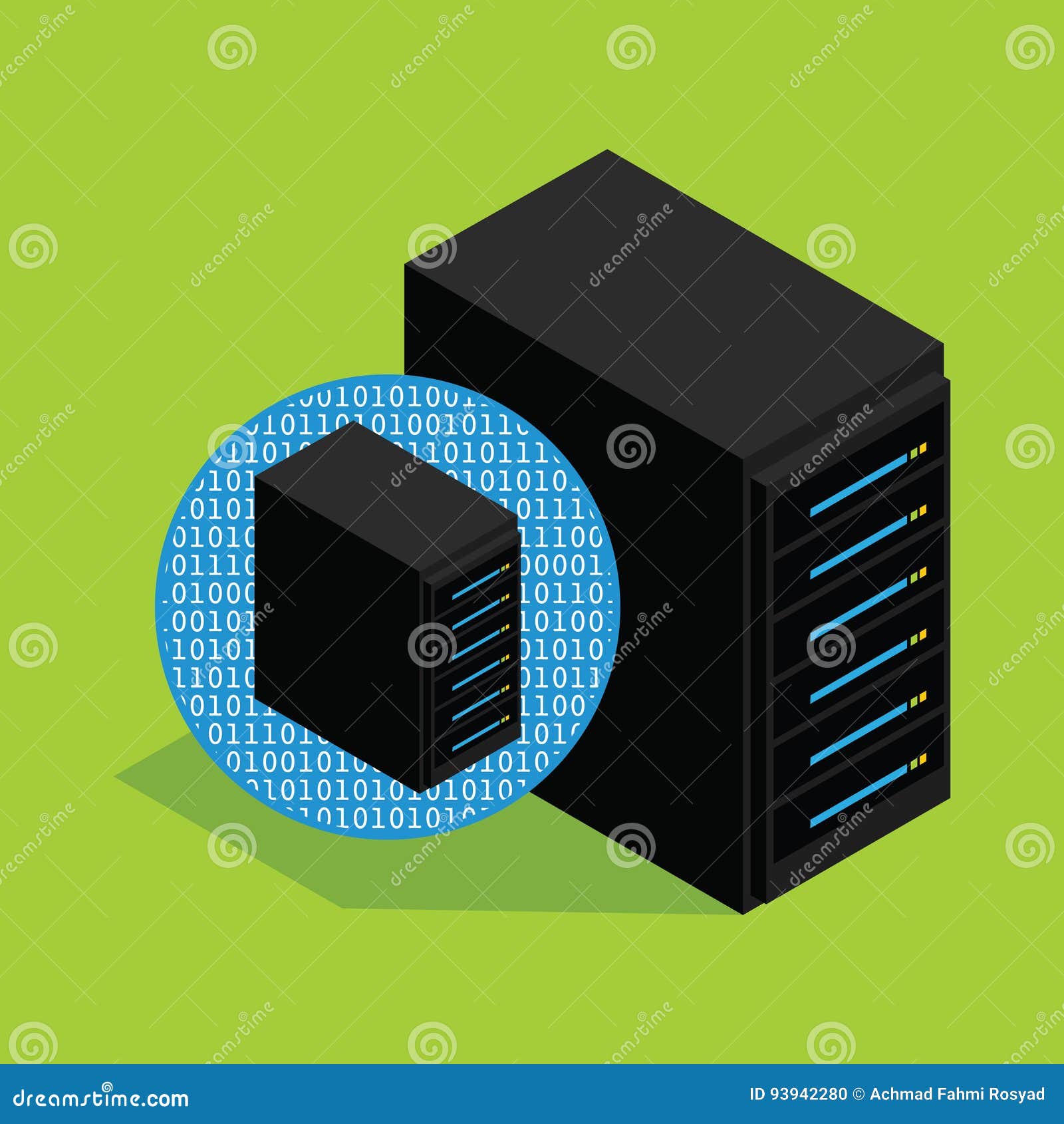 Vps Virtual Private Server Hosting and Database Stock Vector ...