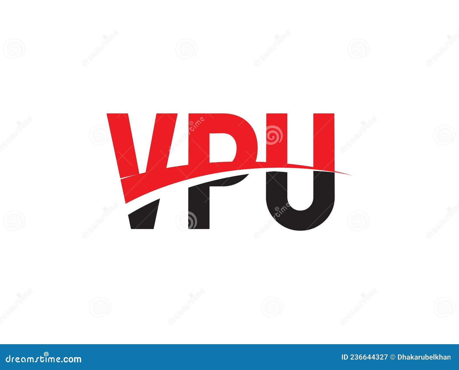 VPU Letter Initial Logo Design Vector Illustration Stock Vector ...