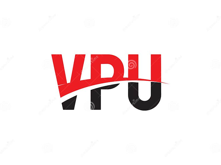 VPU Letter Initial Logo Design Vector Illustration Stock Vector ...
