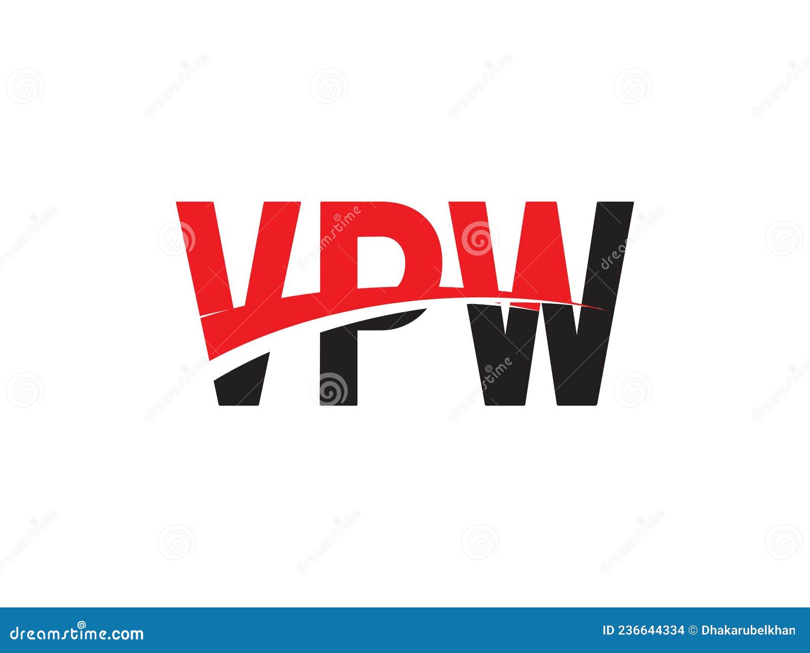 VPW Letter Initial Logo Design Vector Illustration Stock Vector ...