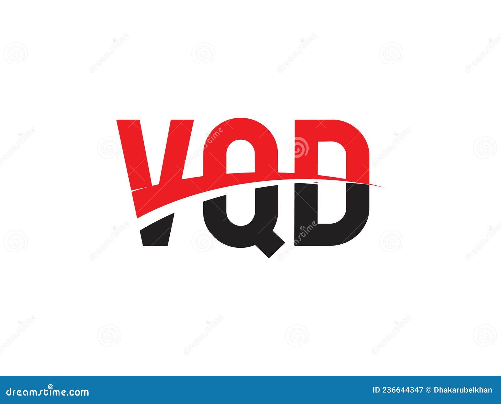 VQD Letter Initial Logo Design Vector Illustration Stock Vector ...