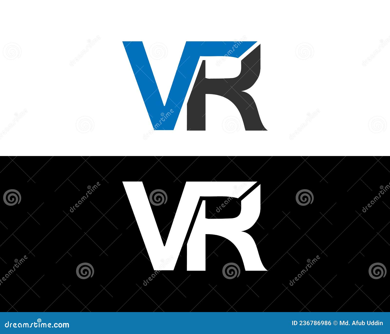 VR Abstract Letters Logo Modern Stock Vector - Illustration of idea ...