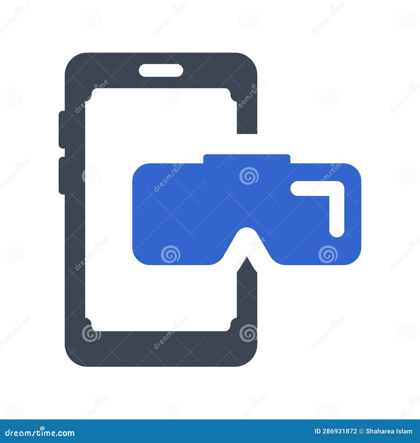VR App icon stock vector. Illustration of display, view - 286931872