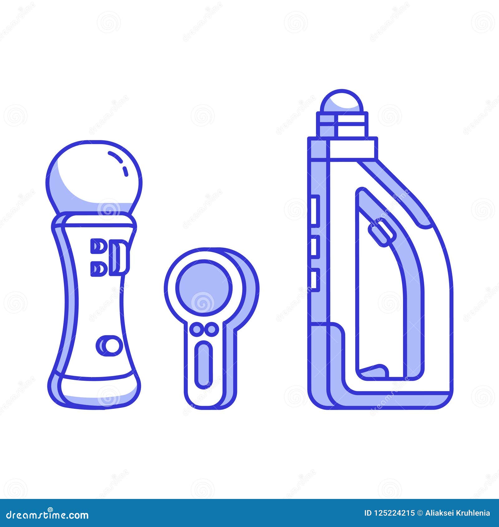 Vr Ar Game Controller Icon Set Stock Vector - Illustration of joystick ...