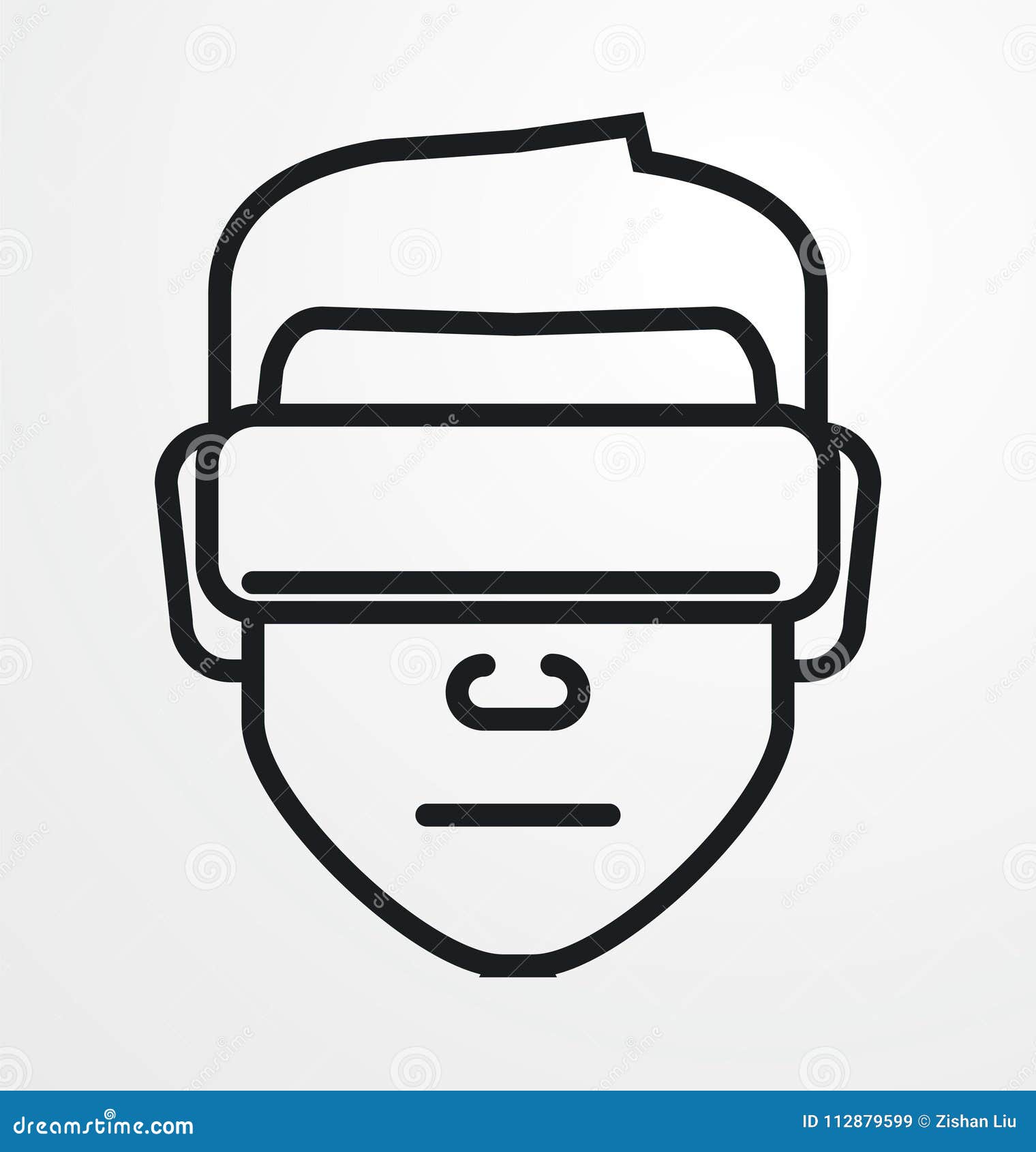 VR Avatar Icon,Future and Science and Technology. Stock Illustration ...