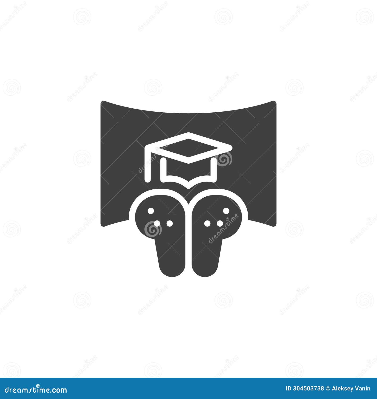 VR Based Learning Vector Icon Stock Illustration - Illustration of ...