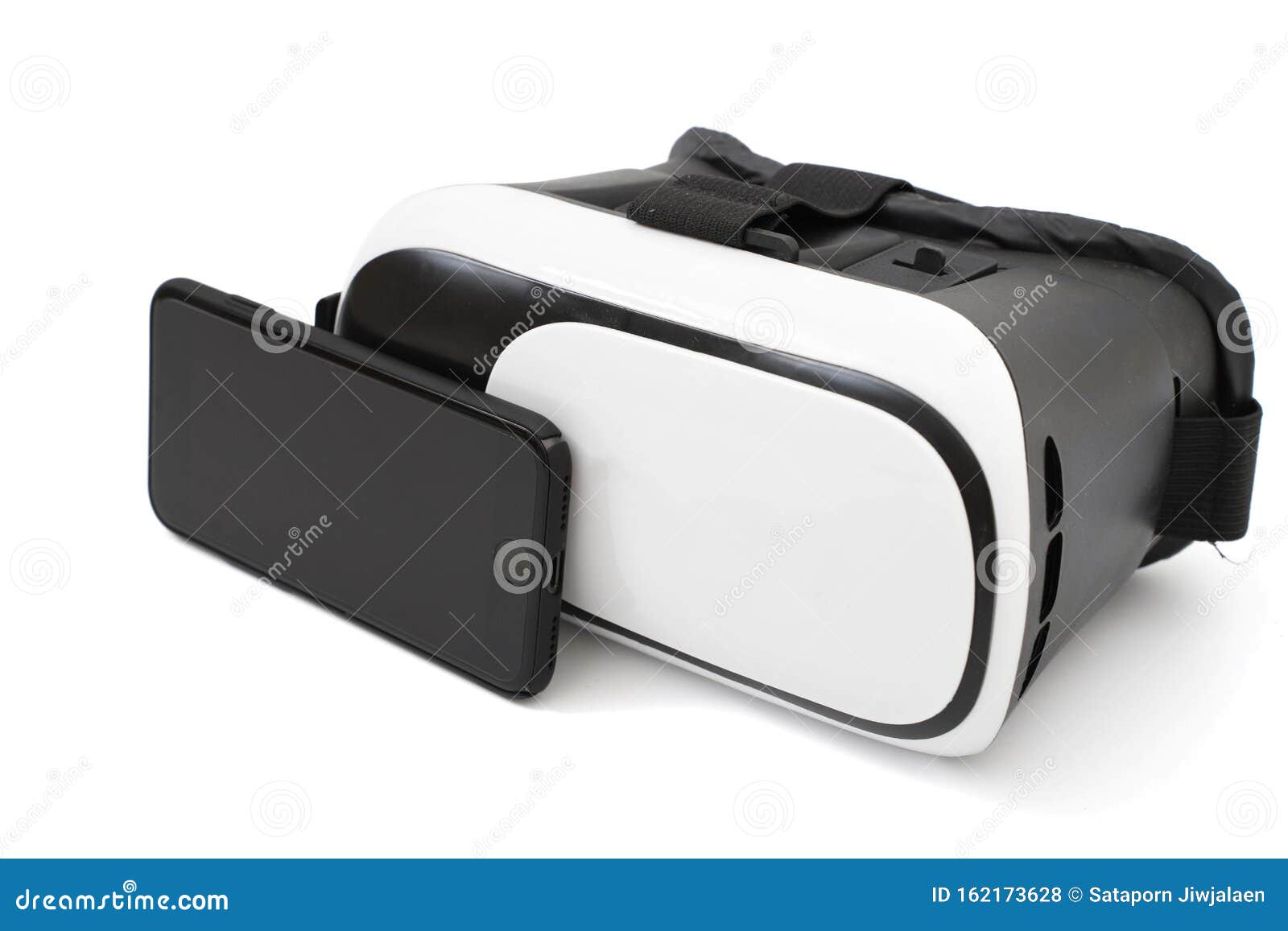 Vr Box Virtual Reality Glasses and Mobile Isolated Stock Photo - Image ...