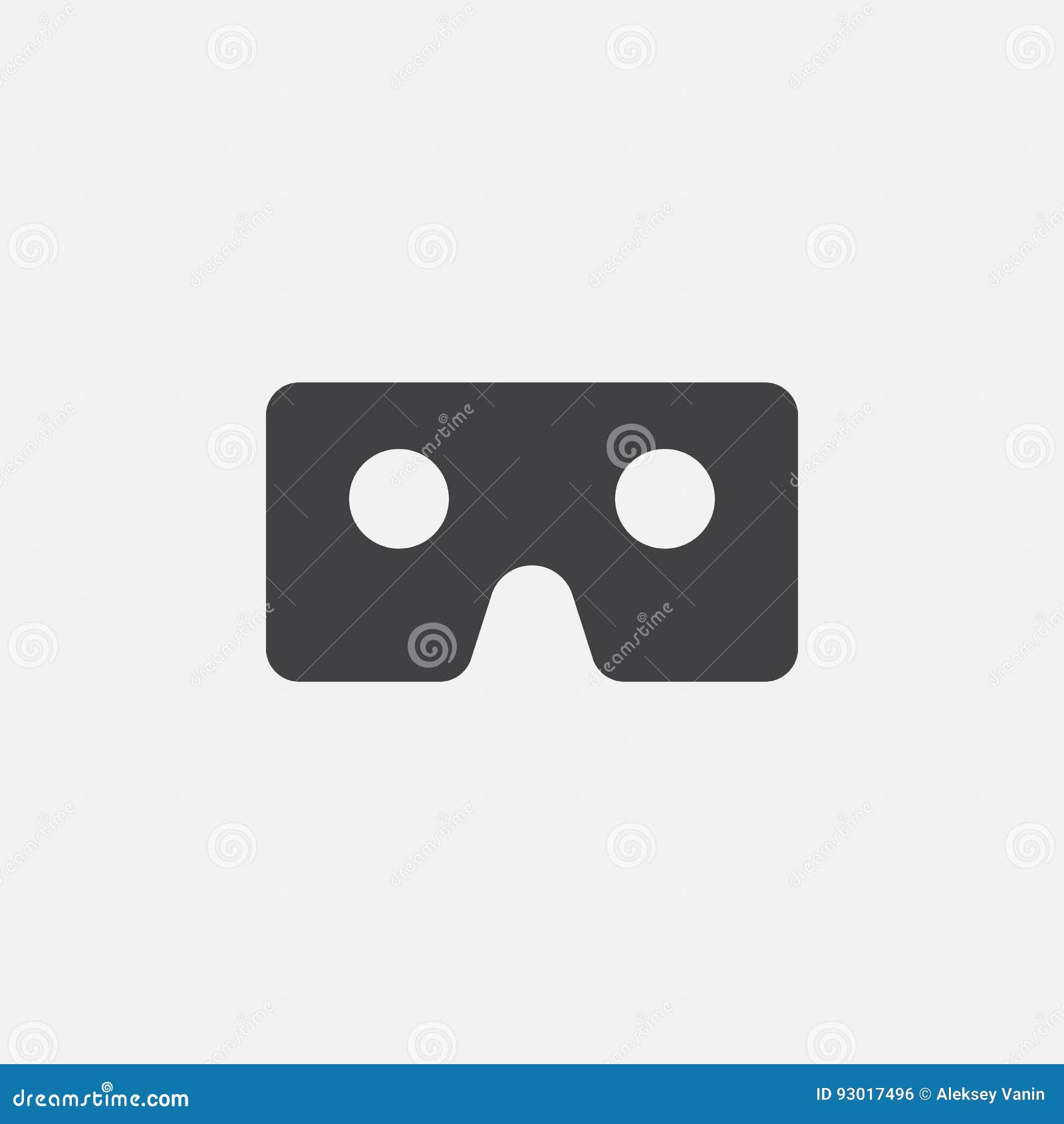 Vr Cardboard Icon Vector Illustration Isolated on White . Stock Vector ...