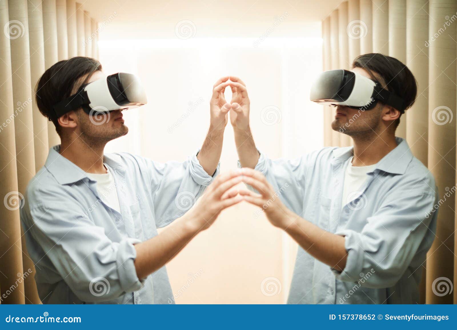 VR Clone stock photo. Image of game, innovation, robot - 157378652