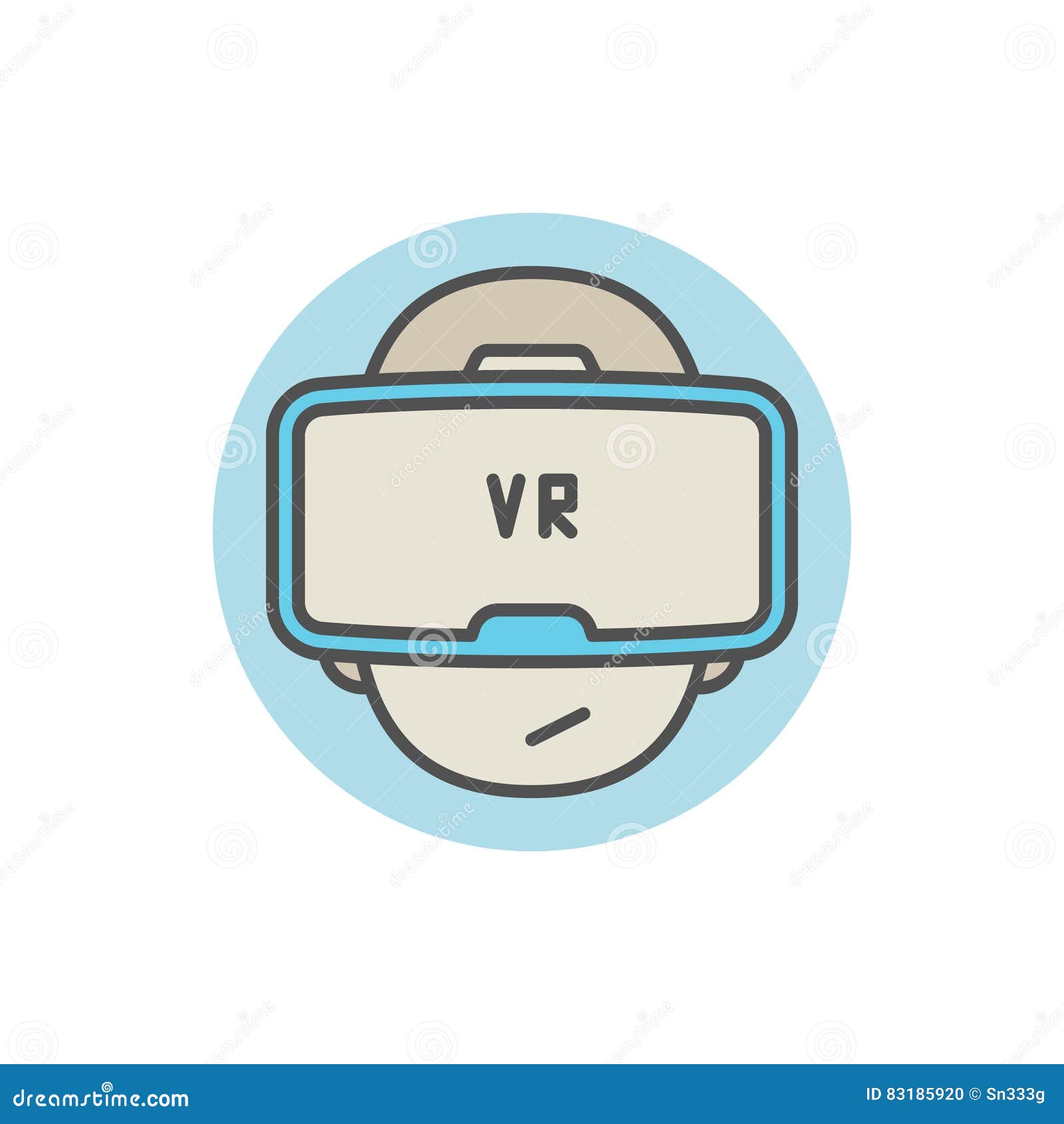 VR colorful icon stock vector. Illustration of gadget - 83185920