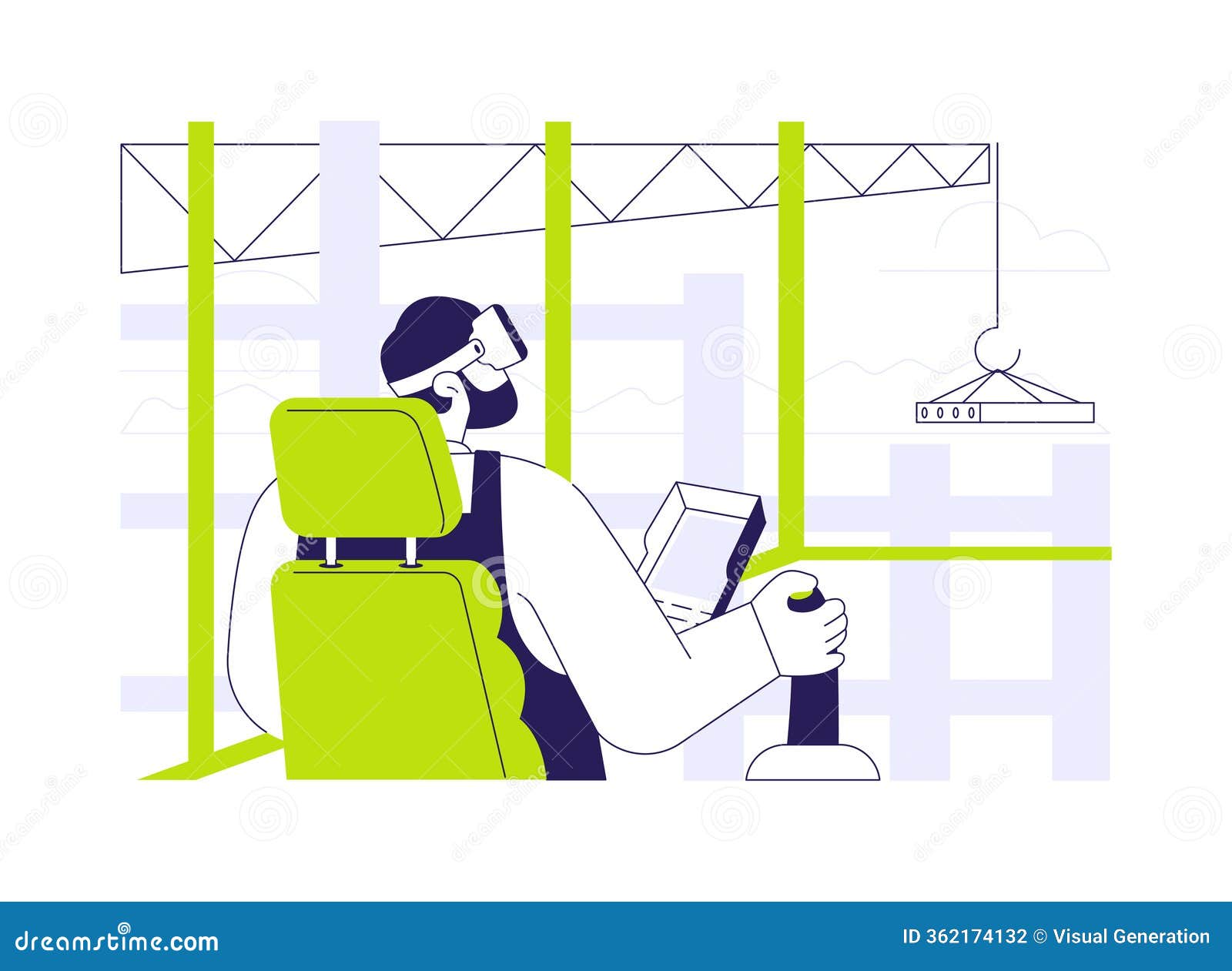 VR in Construction Abstract Concept Vector Illustration. Stock ...