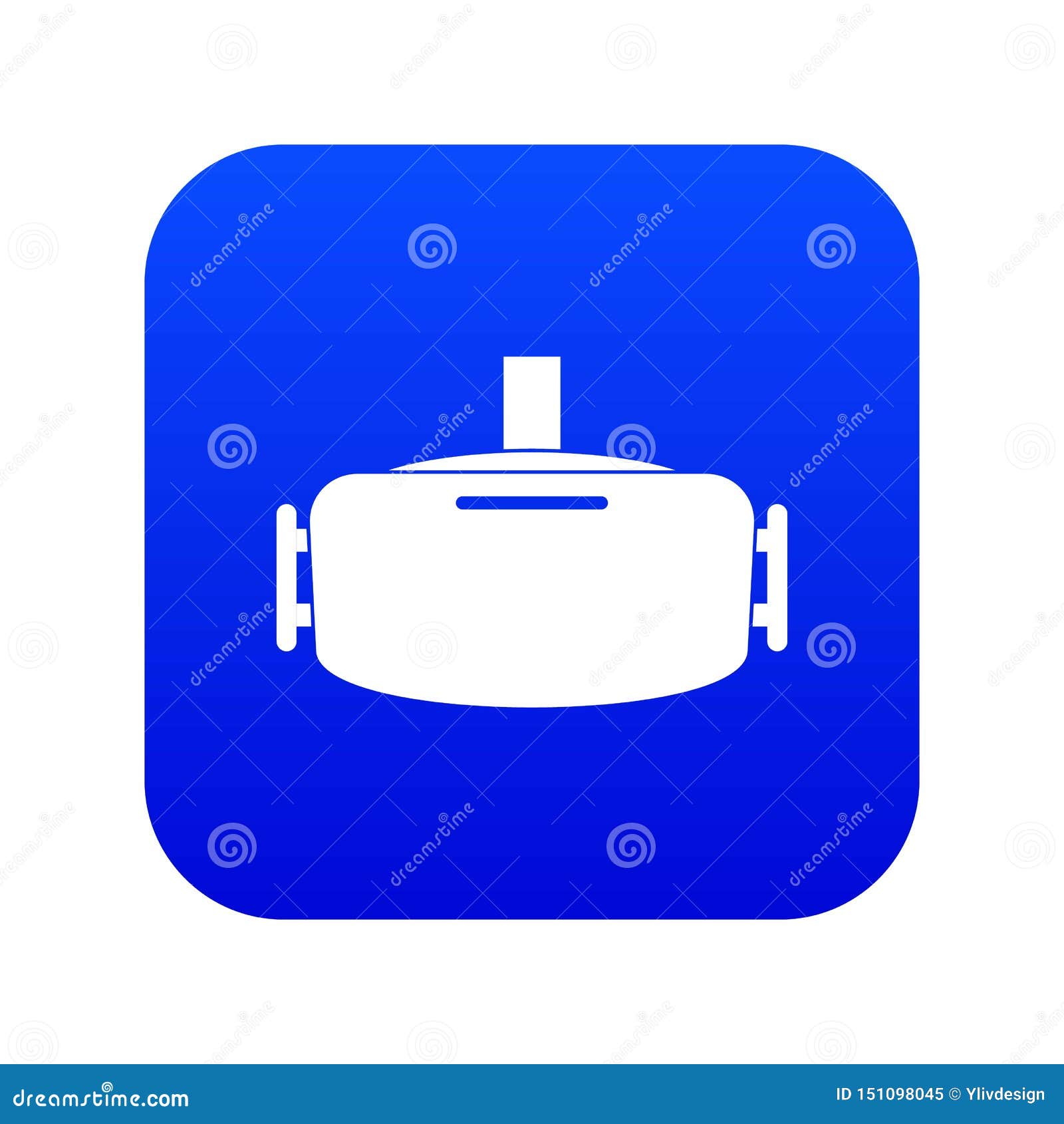 Vr Device Icon Digital Blue Stock Vector - Illustration of optical ...