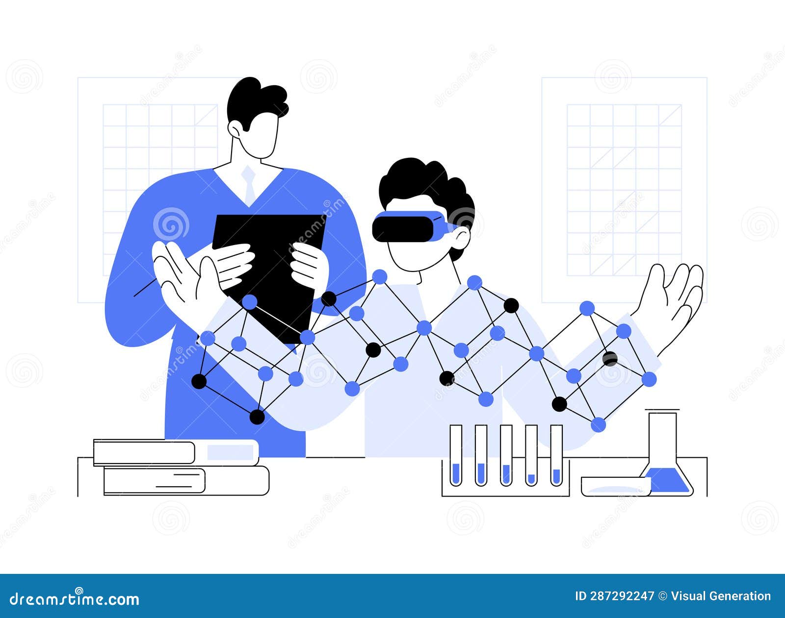 VR in Education Abstract Concept Vector Illustration. Stock Vector ...