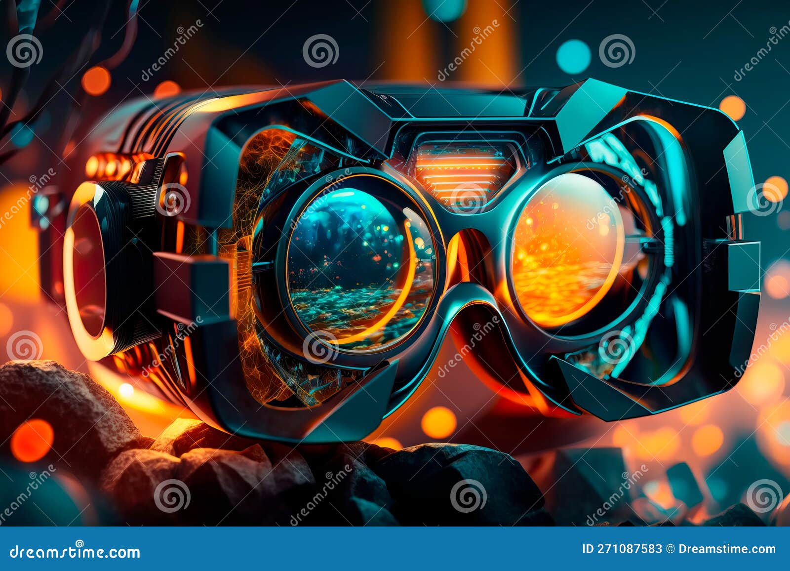 VR Entertainment with Augmented Reality AR Metaverse. Generative AI ...