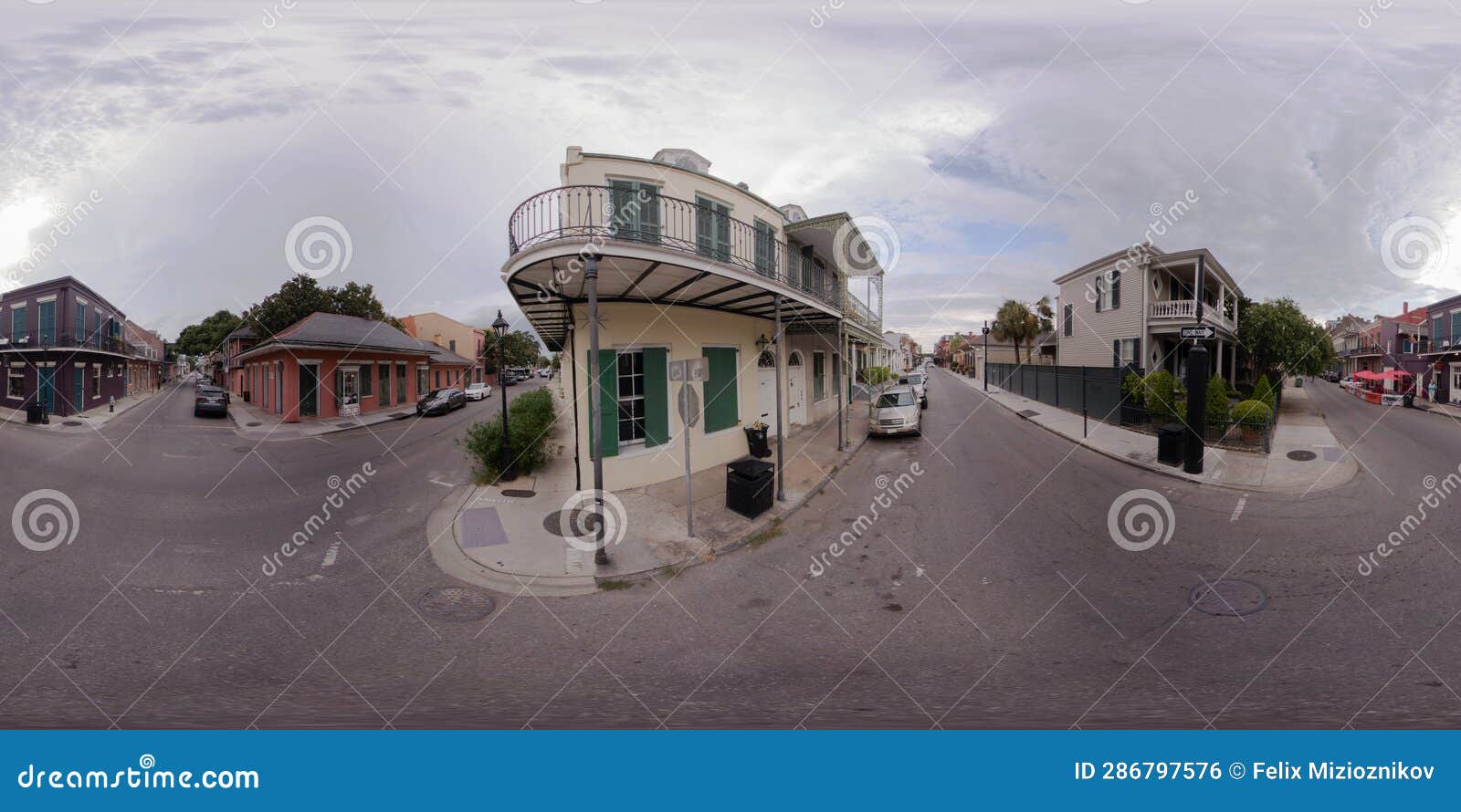 360 Vr Equirectangular Image of Historic Architecture New Orleans ...