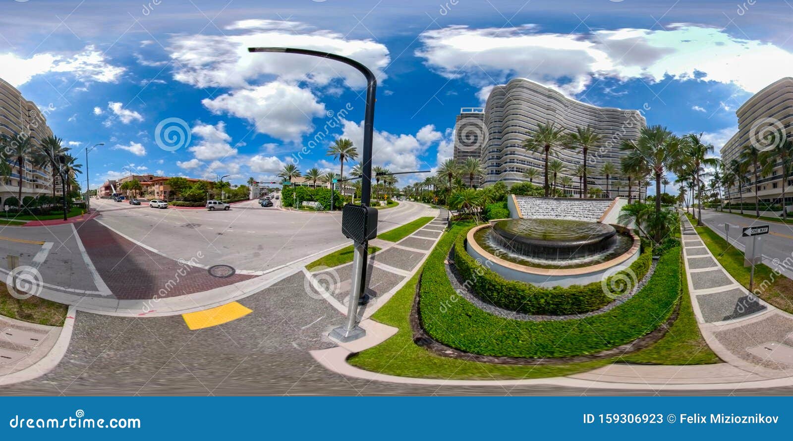 360 Vr Equirectangular Photo of Bal Harbour 96th Street and Collins ...