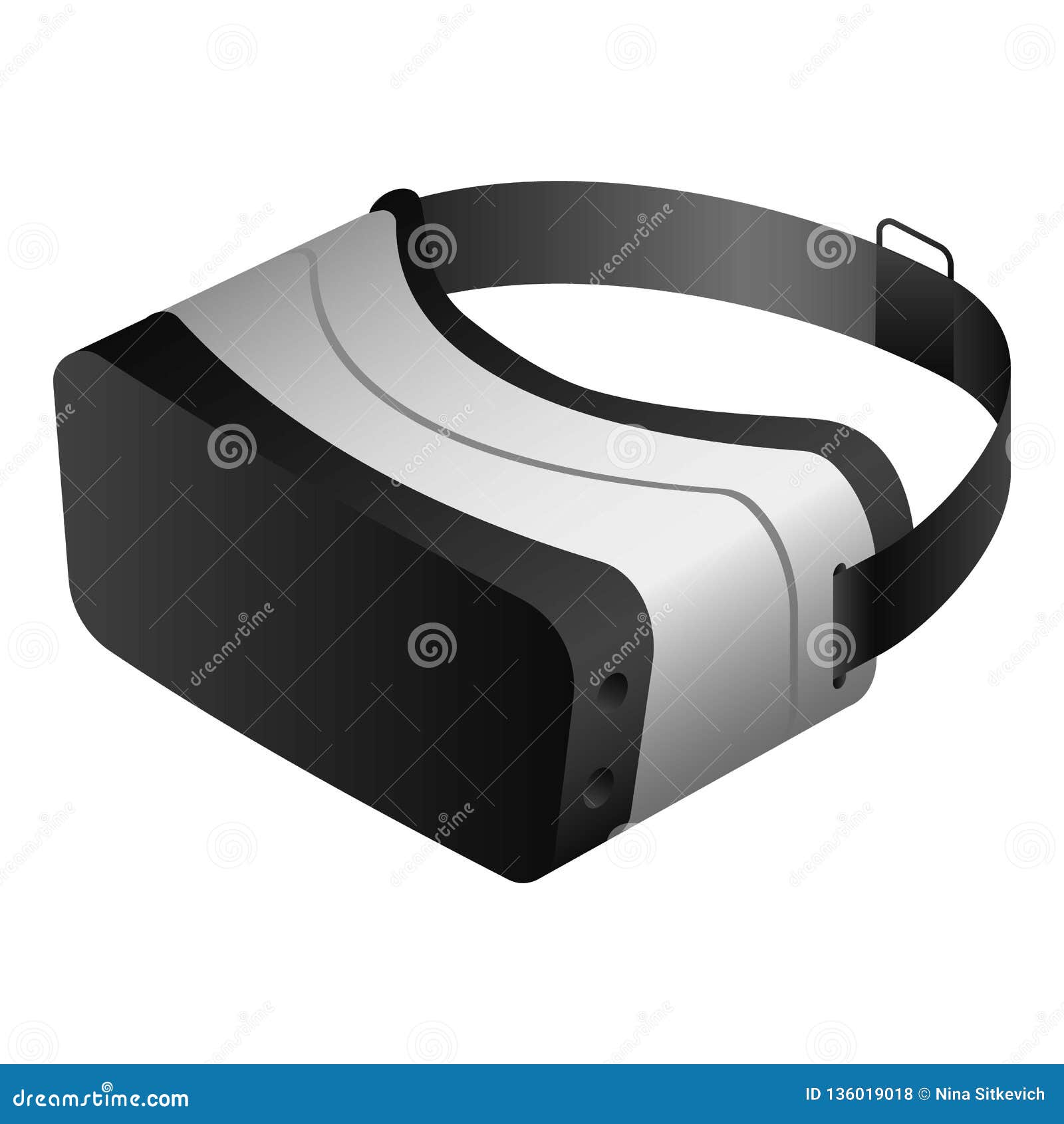 Vr Glasses Headset Icon, Isometric Style Stock Vector - Illustration of ...