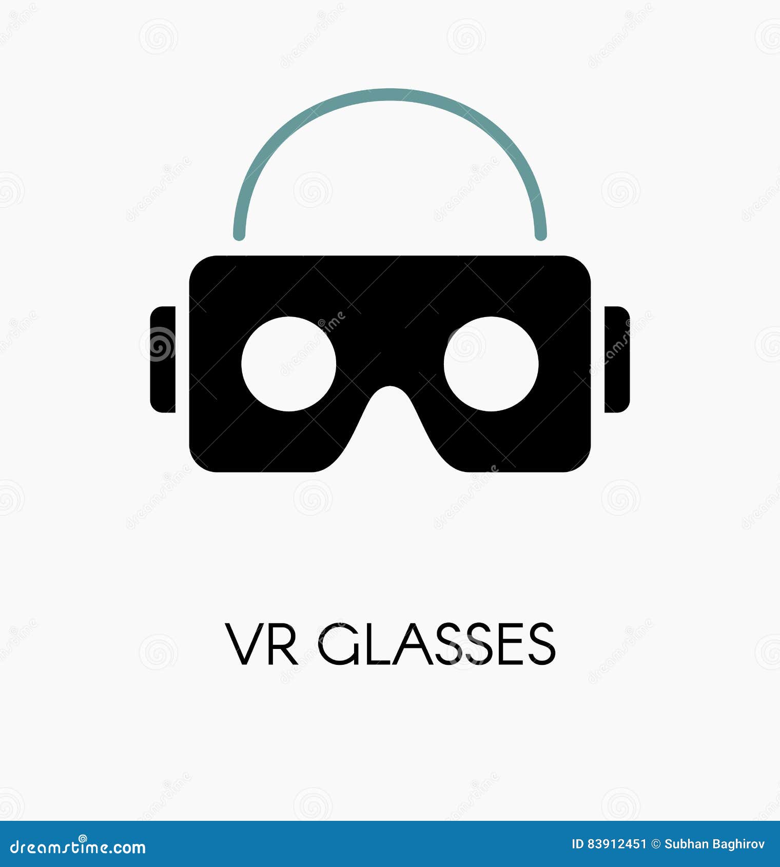 VR Glasses / Headset for Smartphone Vector Illustration Stock Vector ...