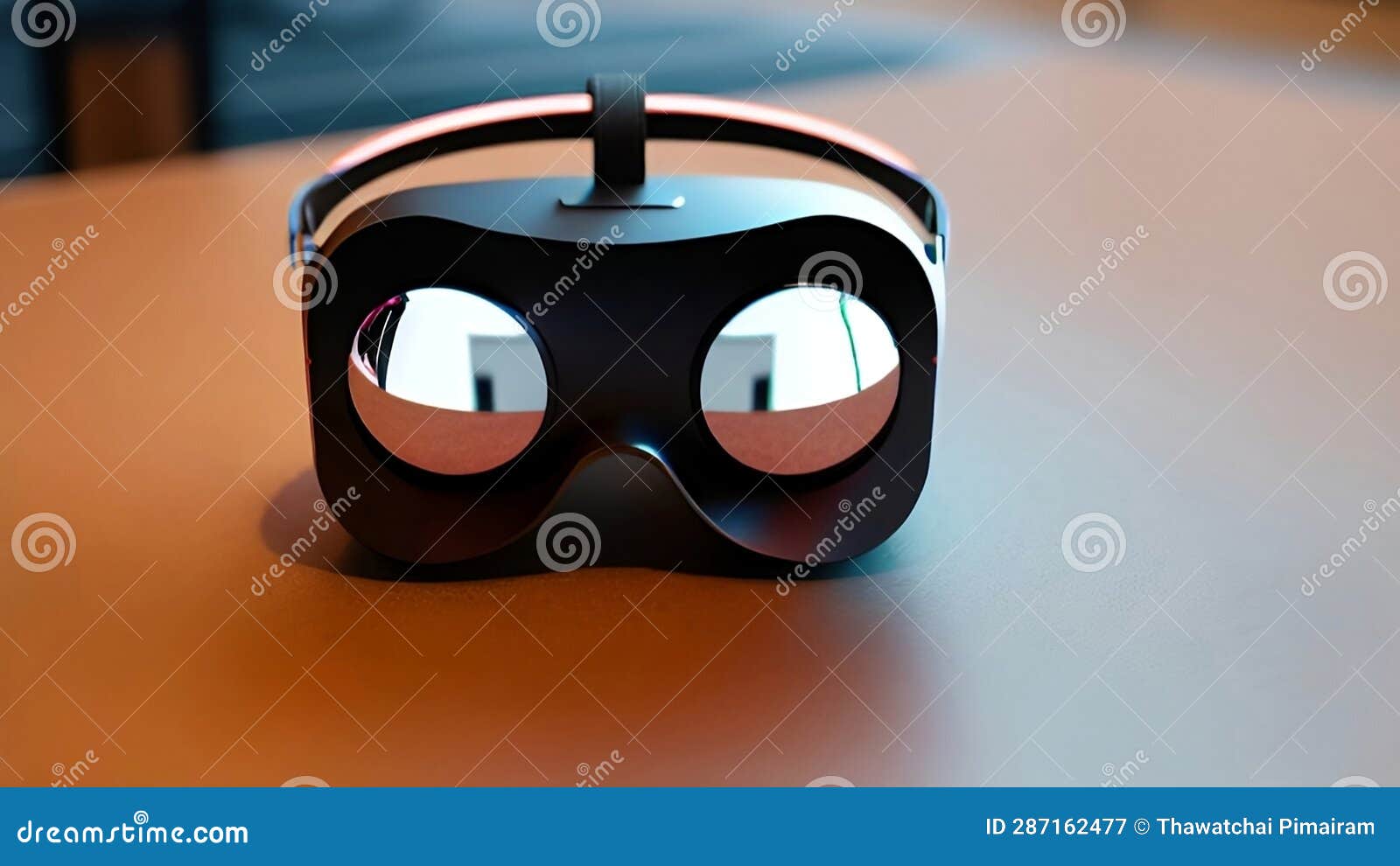 Vr Glasses for Simulation Vision by Generative AI Stock Illustration ...