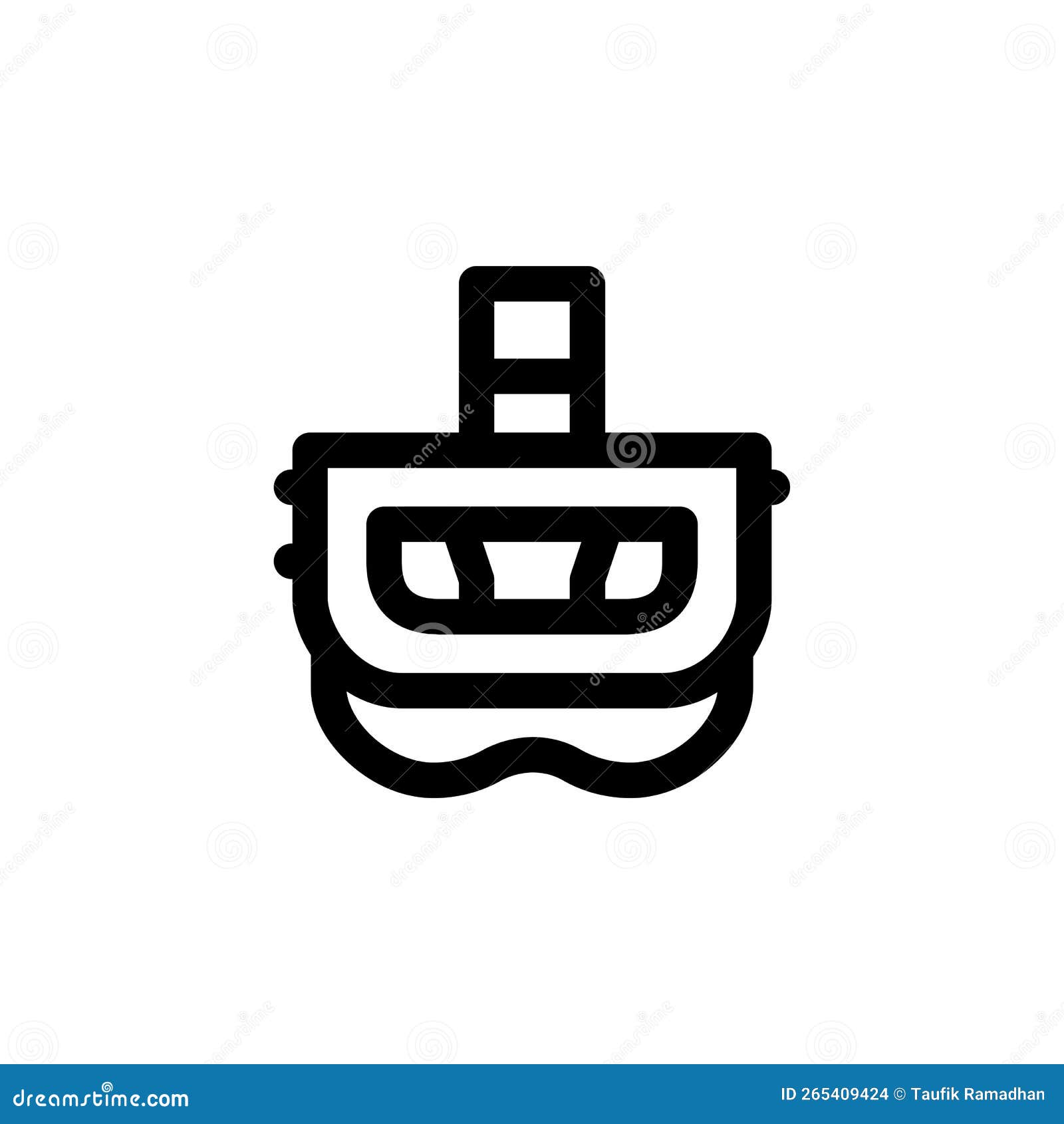Vr Glasses Vector Icon. Computer Component Icon Outline Style. Perfect ...