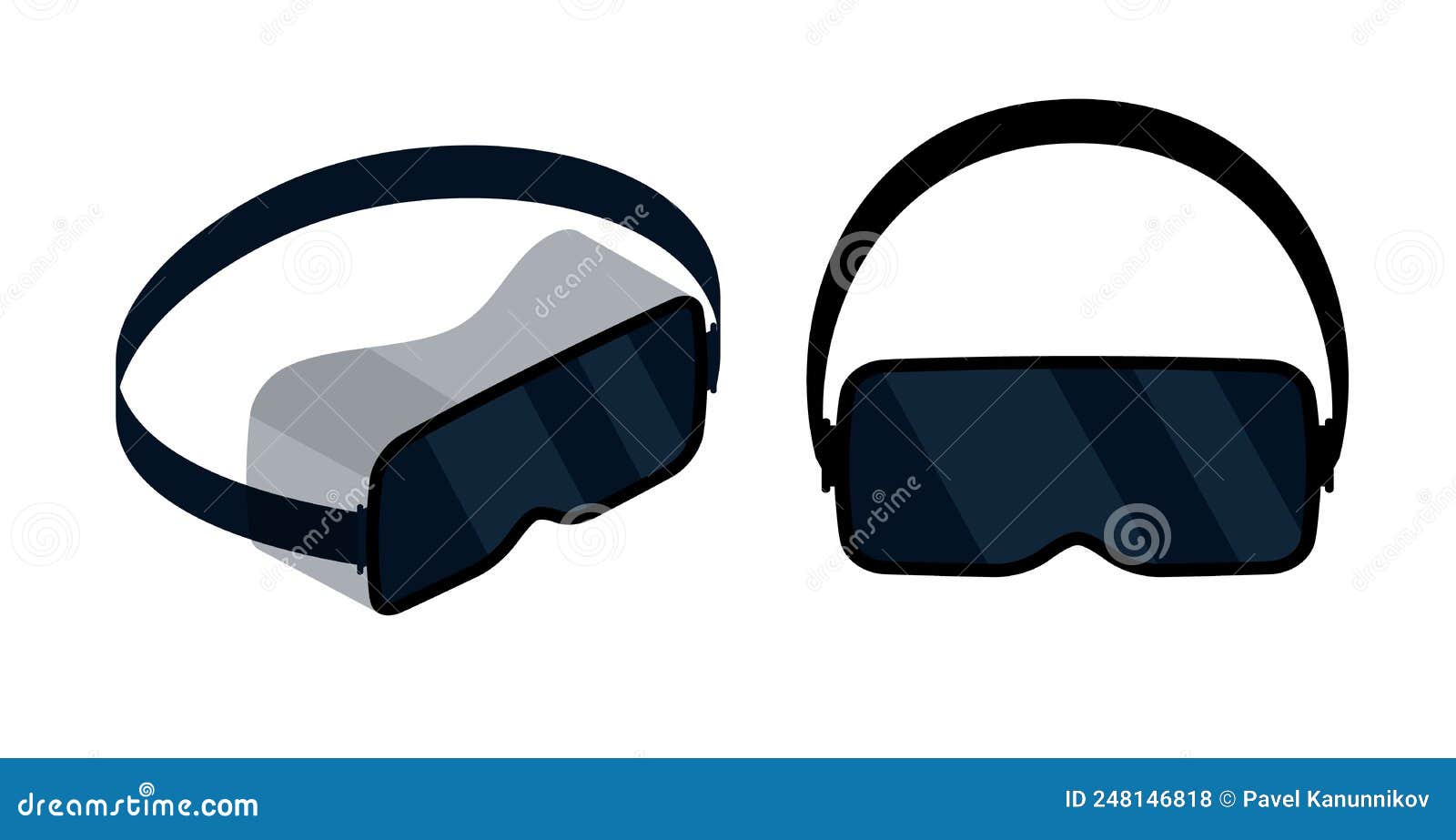 VR Glasses Vector Virtual Reality Headset Icon. Virtual Reality Helmet ...