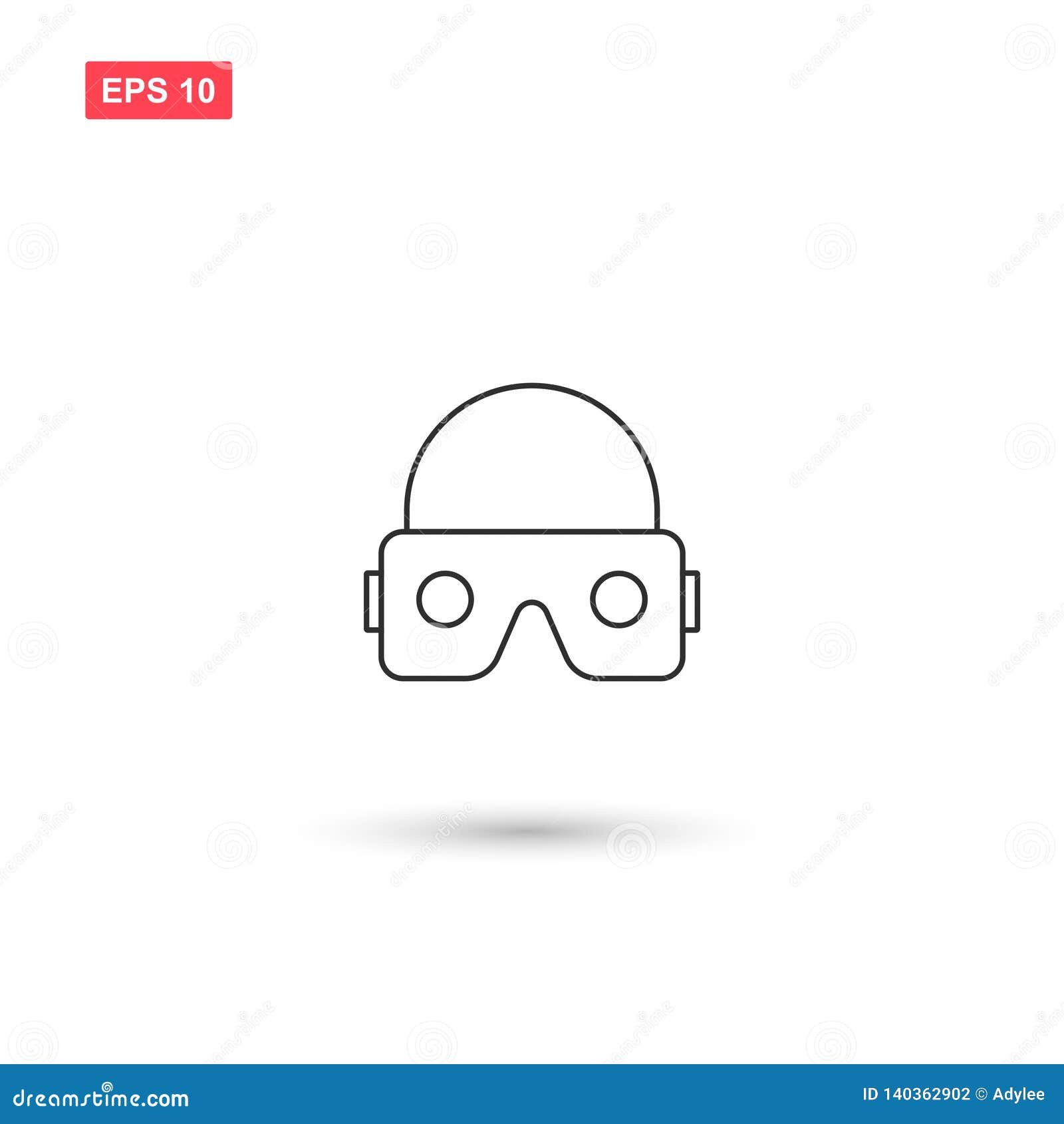 Vr Glasses Virtual Reality Cardboard Vector Isolated Stock Vector ...