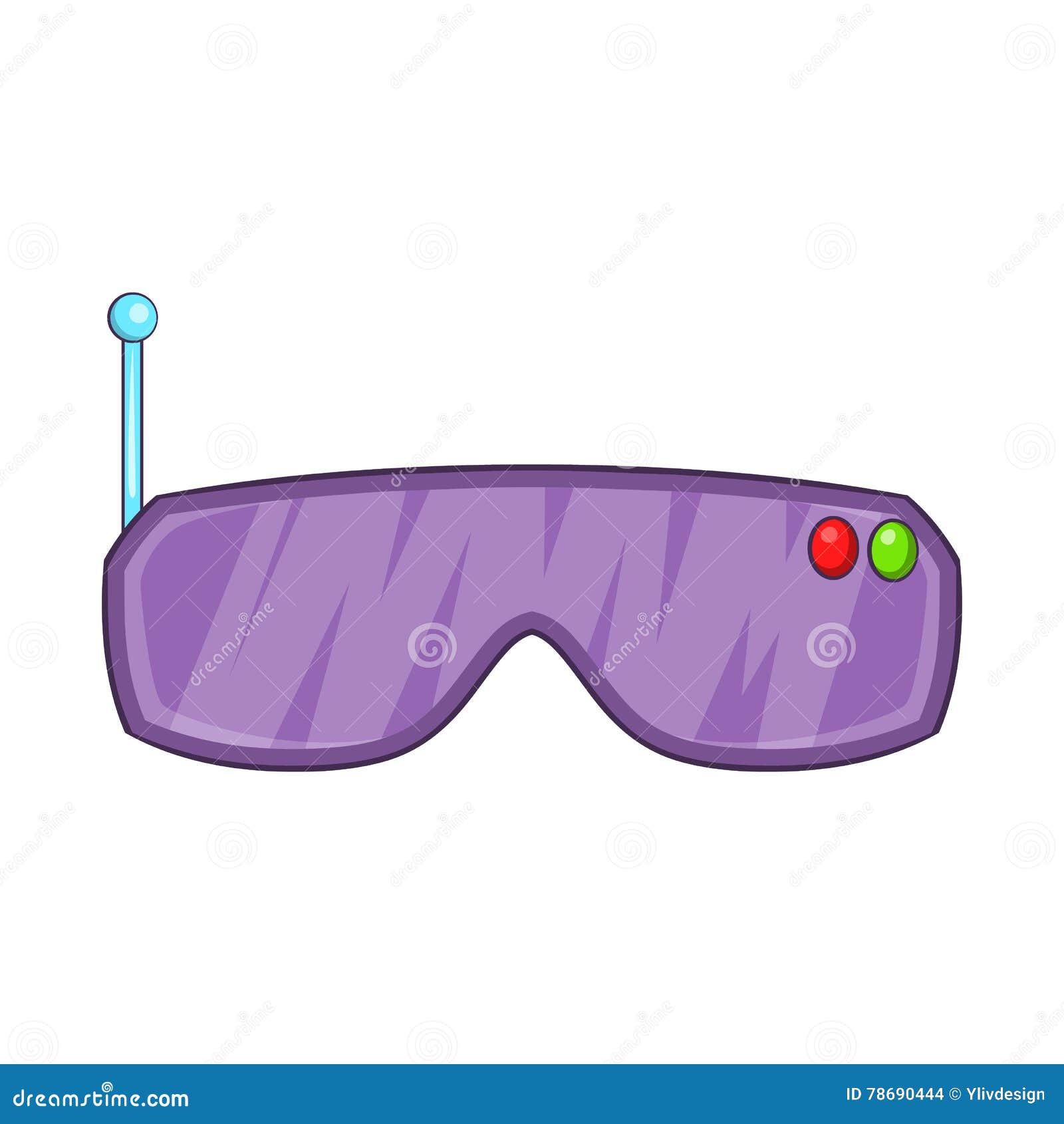 VR Goggles Icon, Cartoon Style Stock Vector - Illustration of eyewear ...
