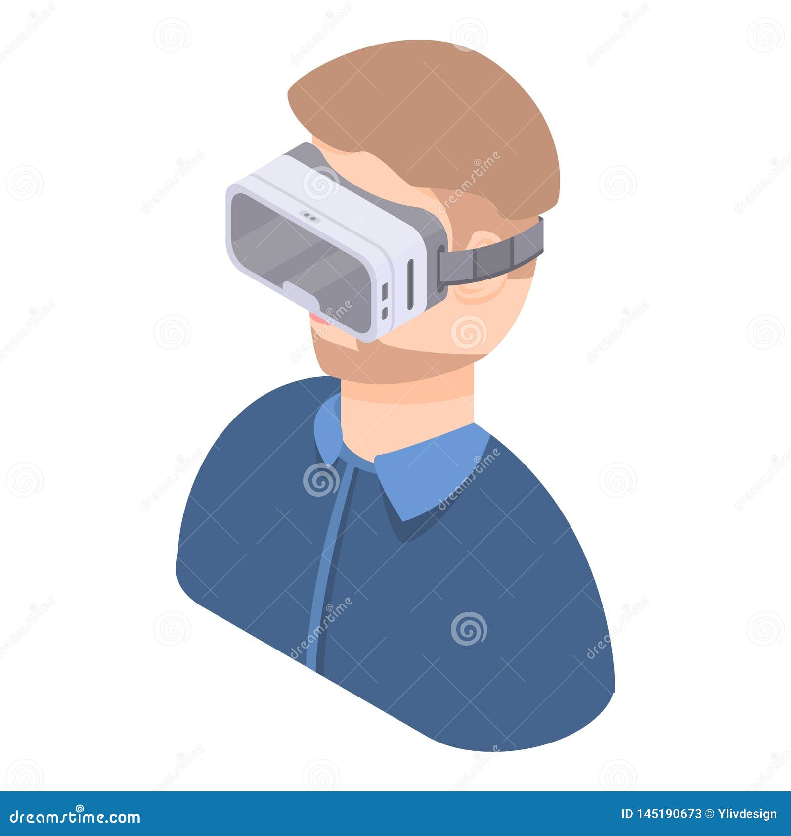 Vr Goggles Icon, Isometric Style Stock Vector - Illustration of ...