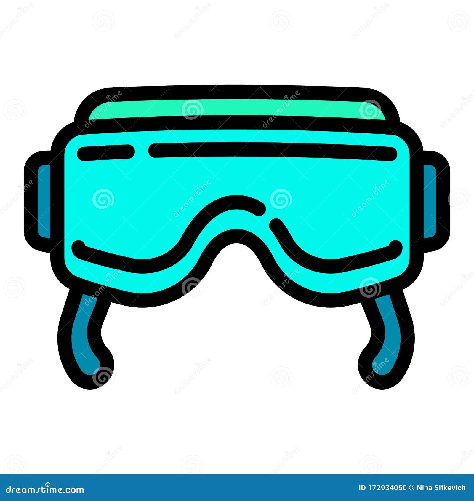 Vr Goggles Icon, Outline Style Stock Vector - Illustration of augmented ...