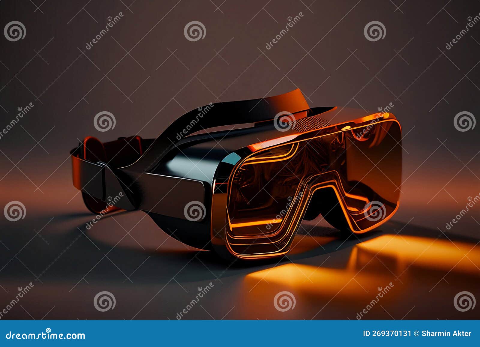 VR Goggles, Modern and Sleek Style, Smart Devices Stock Illustration ...