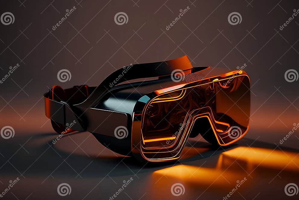VR Goggles, Modern and Sleek Style, Smart Devices Stock Illustration ...