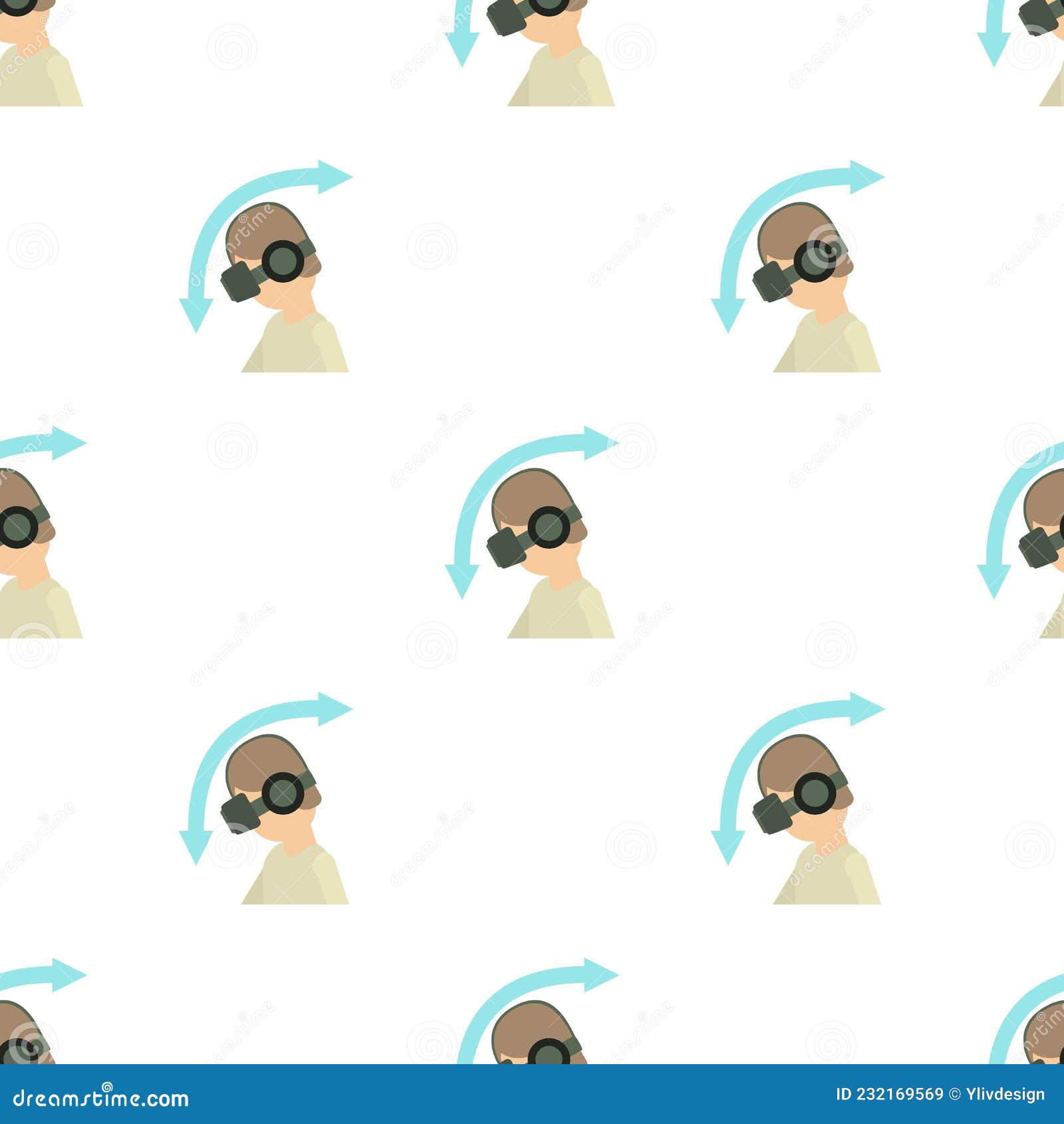 VR Goggles Pattern Seamless Vector Stock Vector - Illustration of camera, reality: 232169569