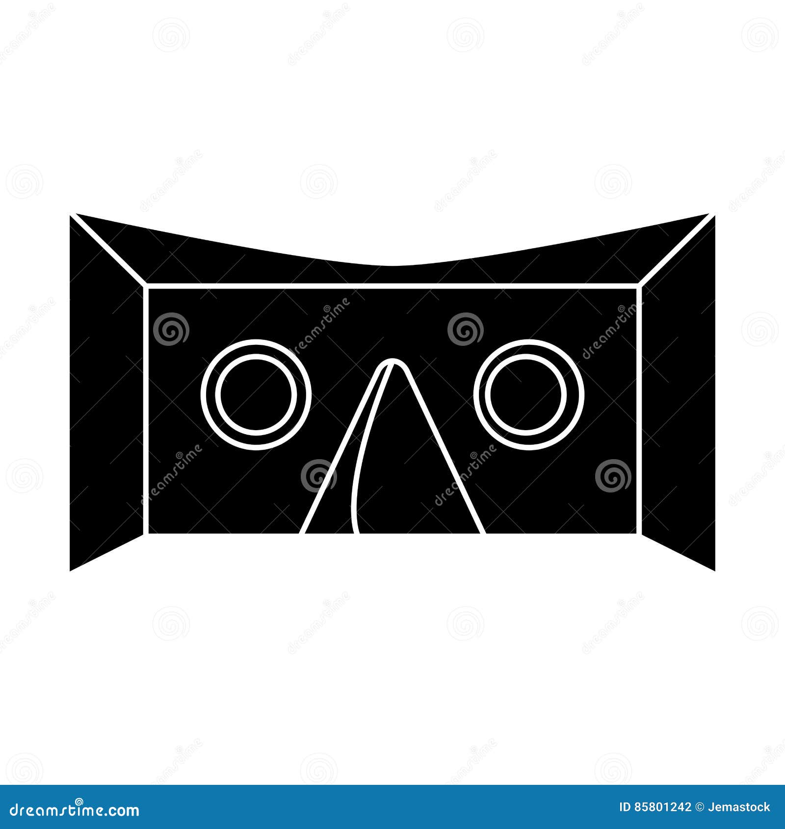 Vr Goggles Technology Pictogram Stock Vector - Illustration of flat ...
